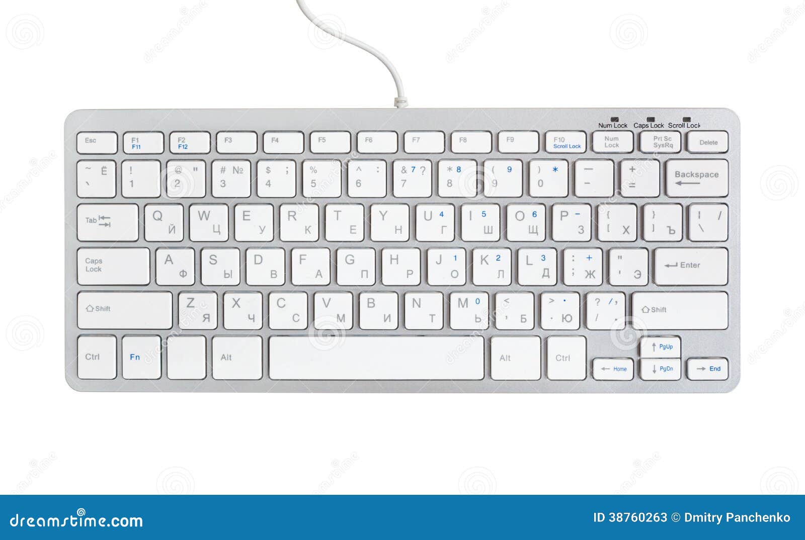 Computer Keyboard Isolated on Stock Image - Image of hardware, desktop ...