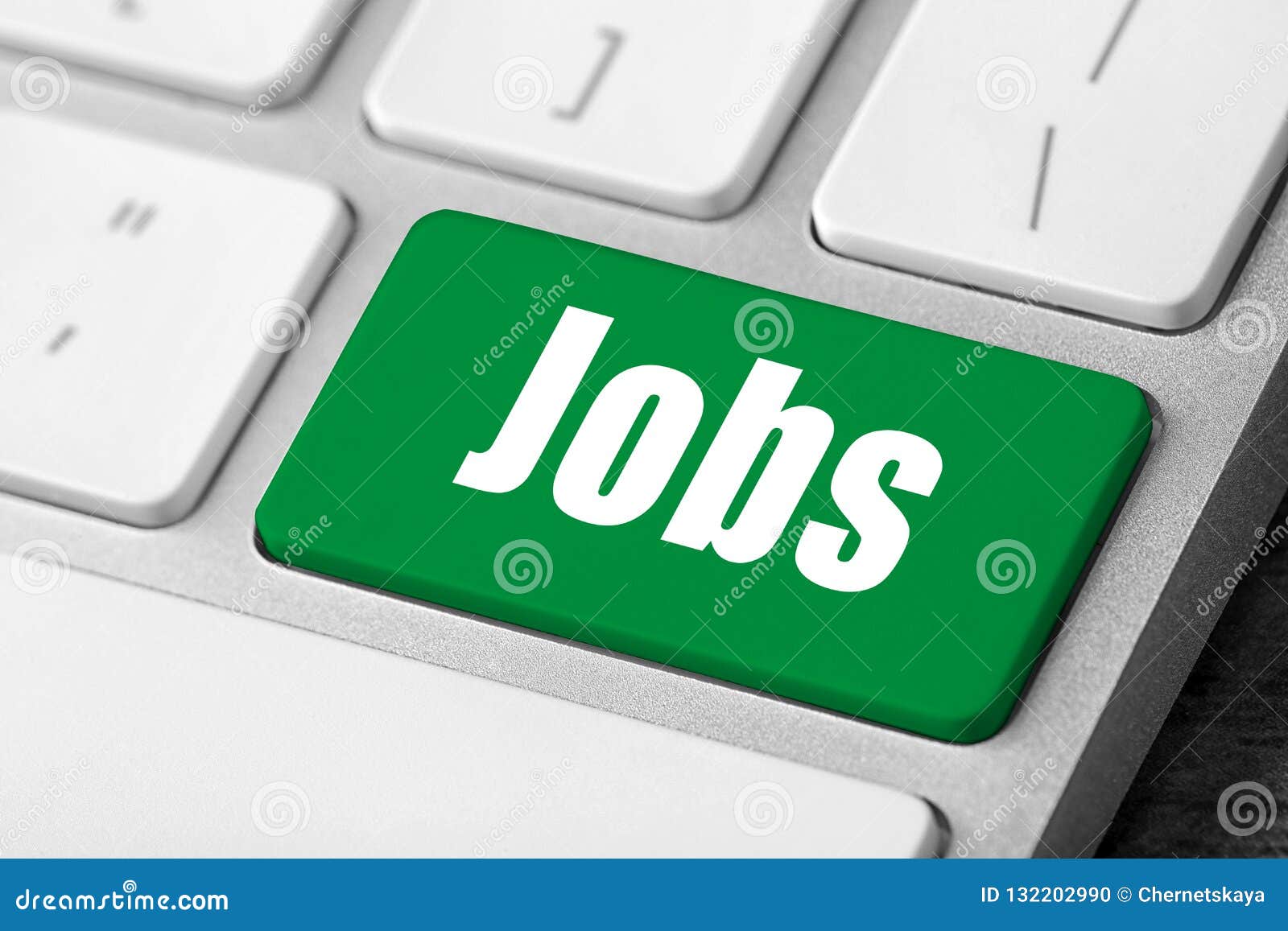 Computer Keyboard with JOBS Button Stock Photo - Image of enter, keypad ...