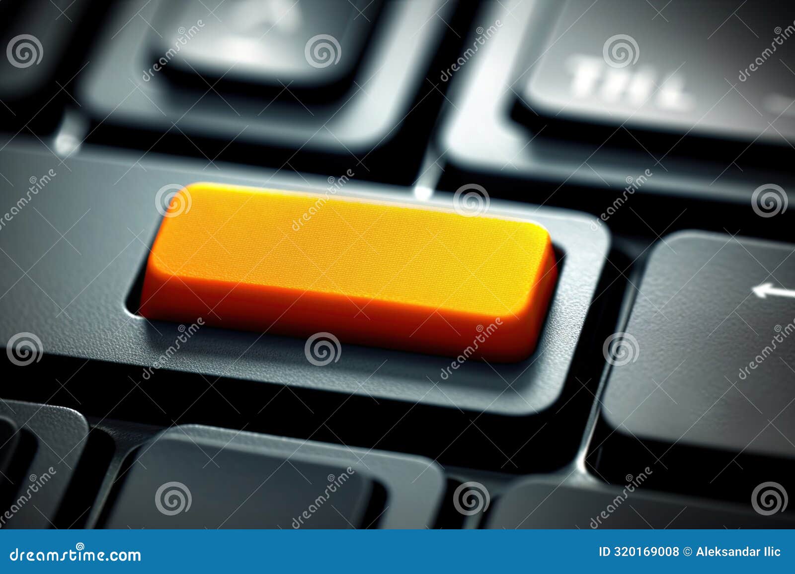 Computer Keyboard Key With Blank Empty Space To Add Letters Text Logo Or Design Ai