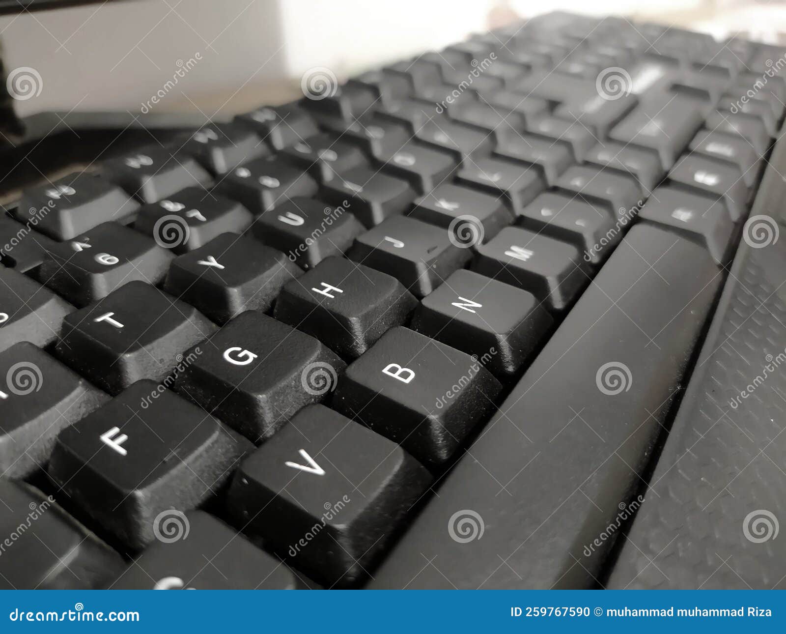 Computer Keyboard Keys Close Up Side View Stock Photo - Image of ...