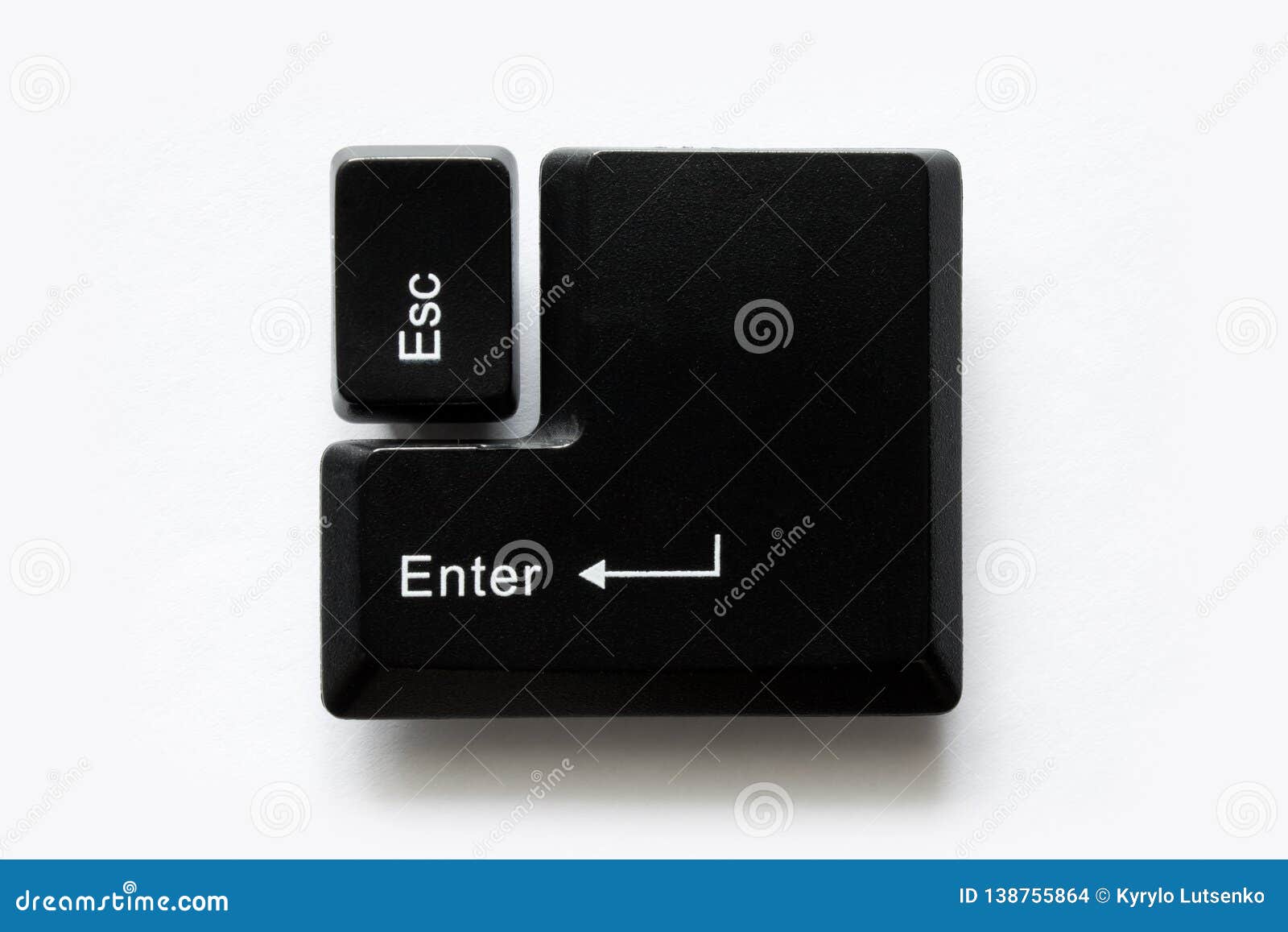 Computer Keyboard Keys. Esc and Enter Stock Photo - Image of abstract ...