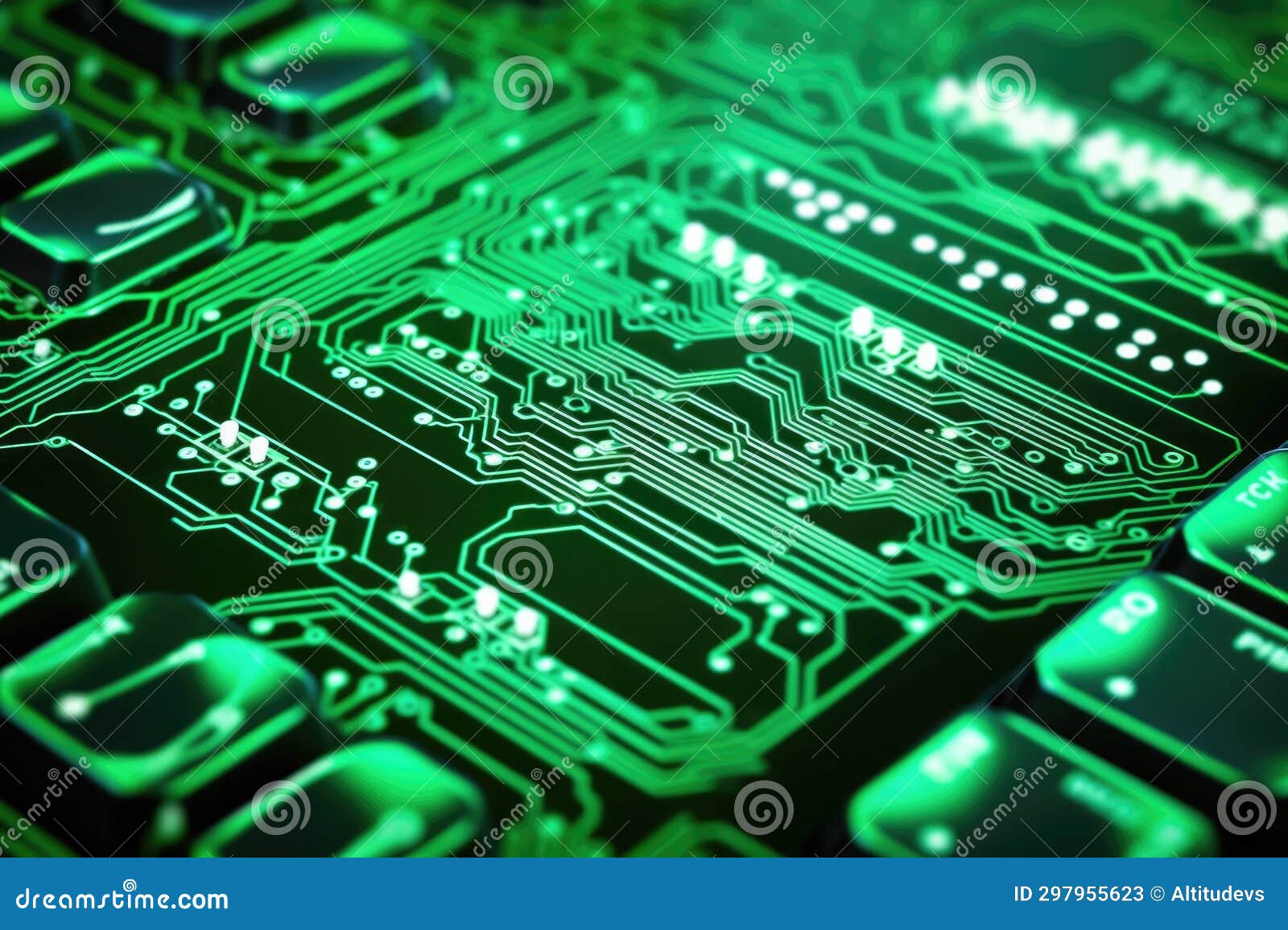 A Computer Keyboard With The Keys Forming A Coding Pattern Stock Image Image Of Code Language