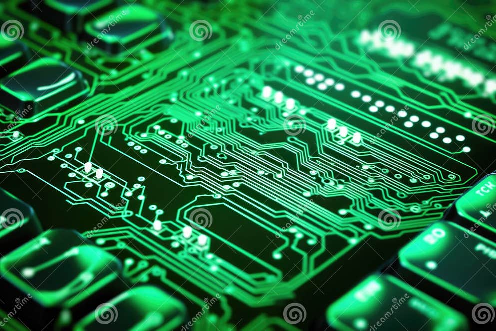 A Computer Keyboard With The Keys Forming A Coding Pattern Stock Image 2592