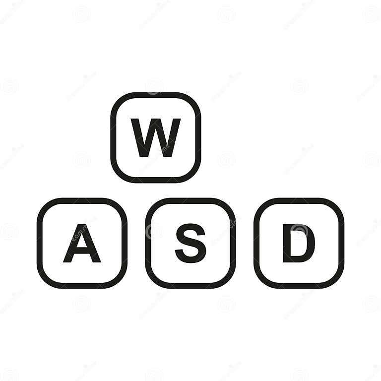 Computer Keyboard Keys Icon - Editable Stroke Stock Vector ...