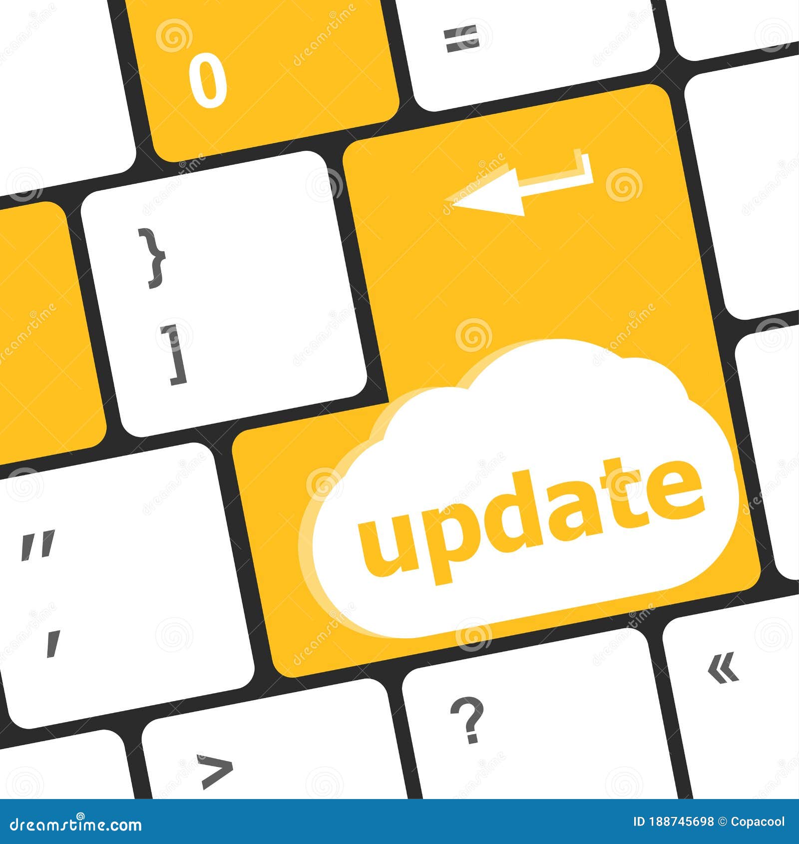Update . Computer Keyboard Keys with Update Word on it Stock ...