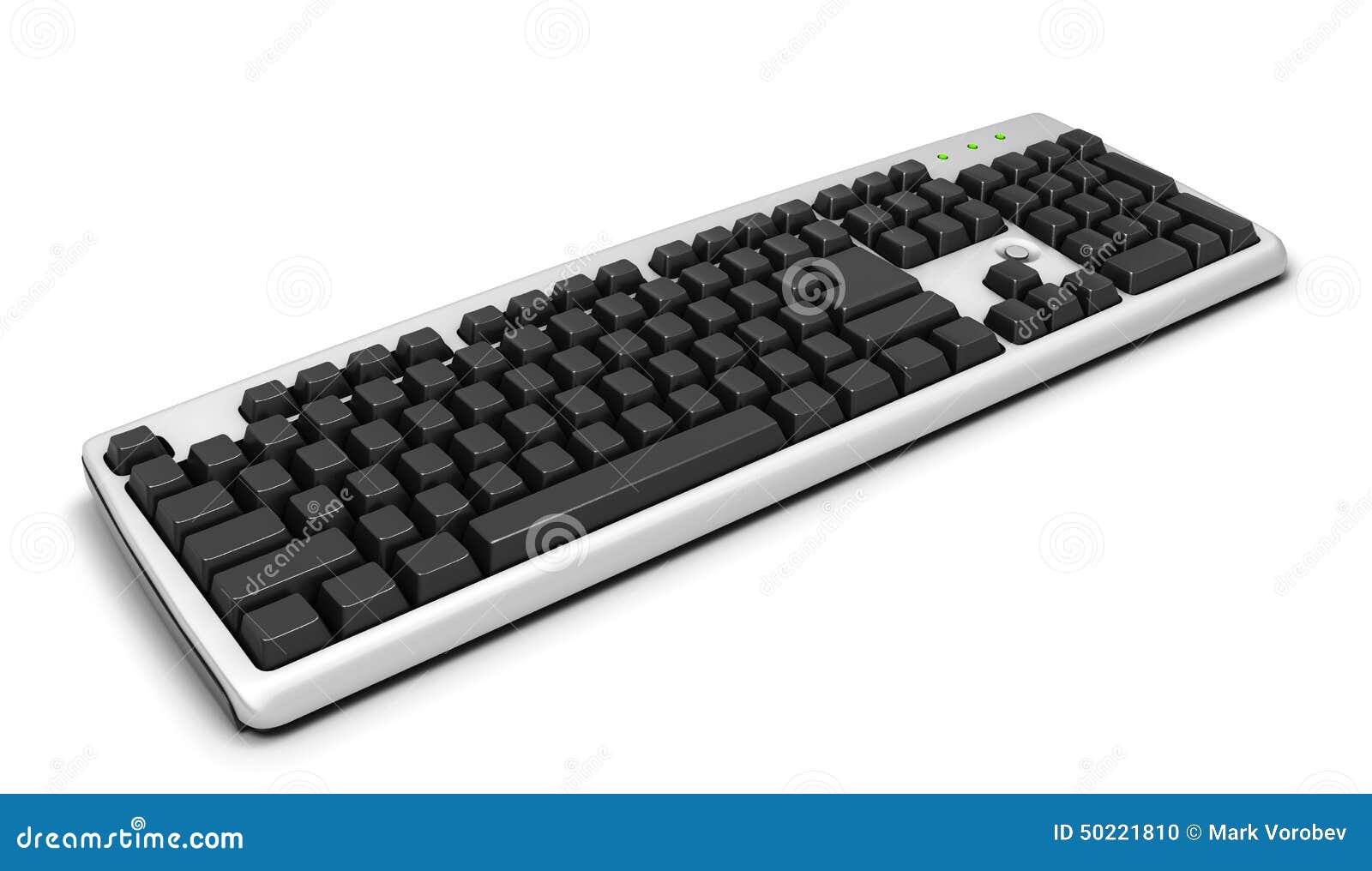 Computer Keyboard without Letters Stock Illustration - Illustration of ...