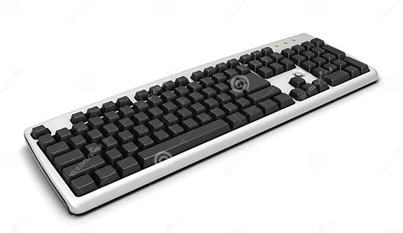 Computer Keyboard without Letters Stock Illustration - Illustration of ...