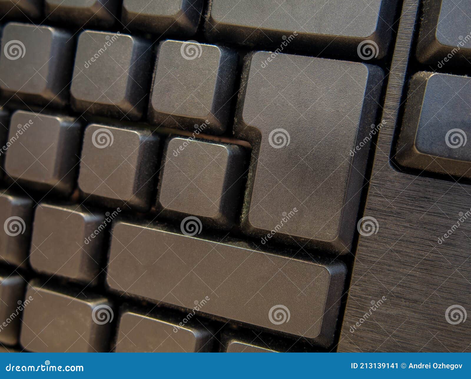 Computer Keyboard without Letters - Technology Background Stock Image ...