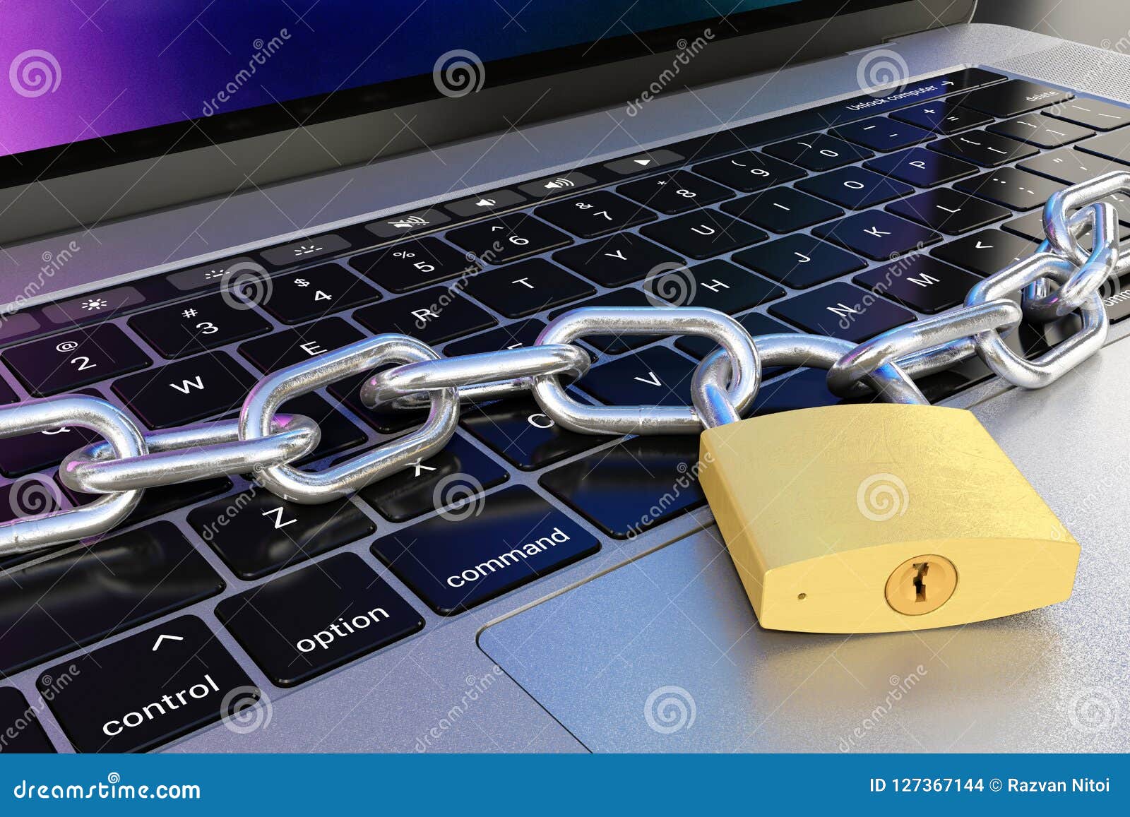Computer Keyboard Locked With Padlock And Chain - Security Stock Photo ... Computer Keyboard Locked With Padlock And Chain - Security Stock Photo ...