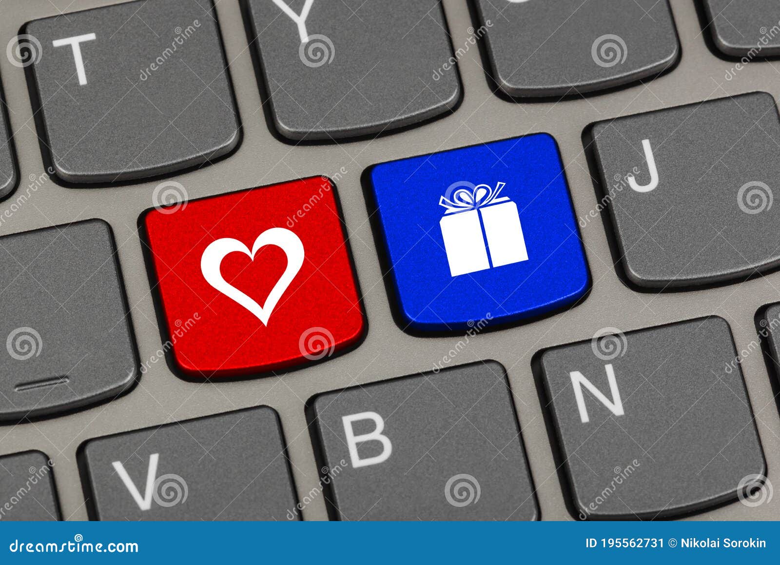 Computer Keyboard with Love Keys Stock Image - Image of communicate ...