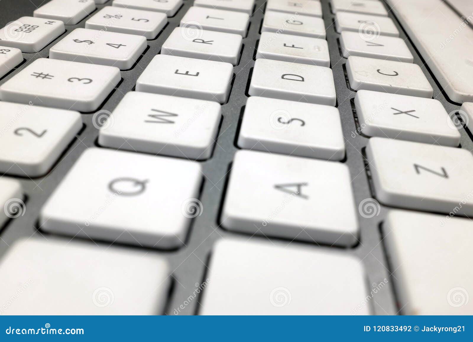 Computer Keyboard in Macro Showing Arrangement of Keys Stock Photo ...