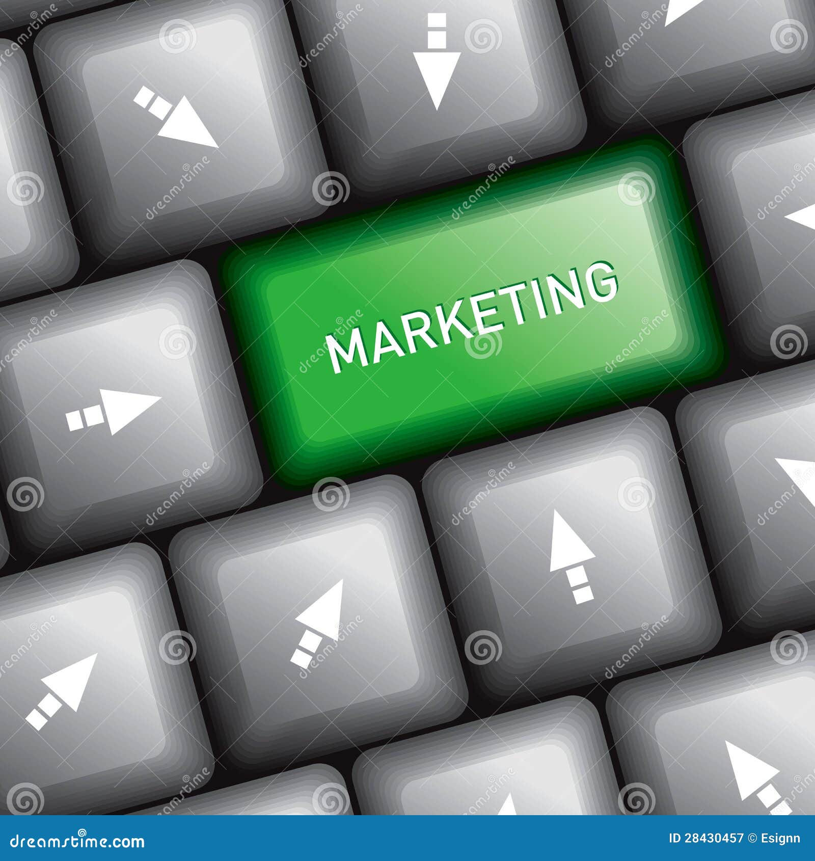 Computer Keyboard Marketing Idea Stock Vector - Illustration of ...