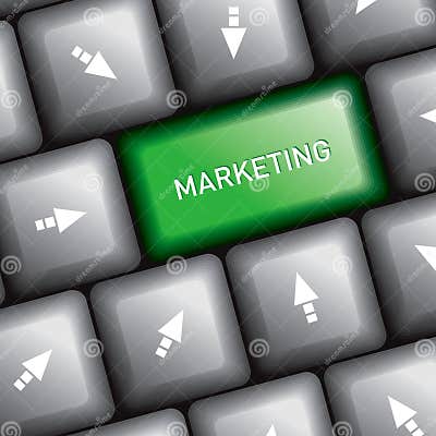 Computer Keyboard Marketing Idea Stock Vector - Illustration of ...