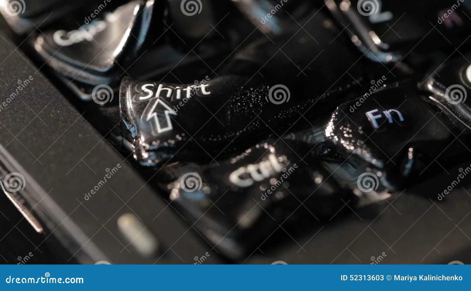 Computer Keyboard Melt High Temperature Stock Video - Video of death ...