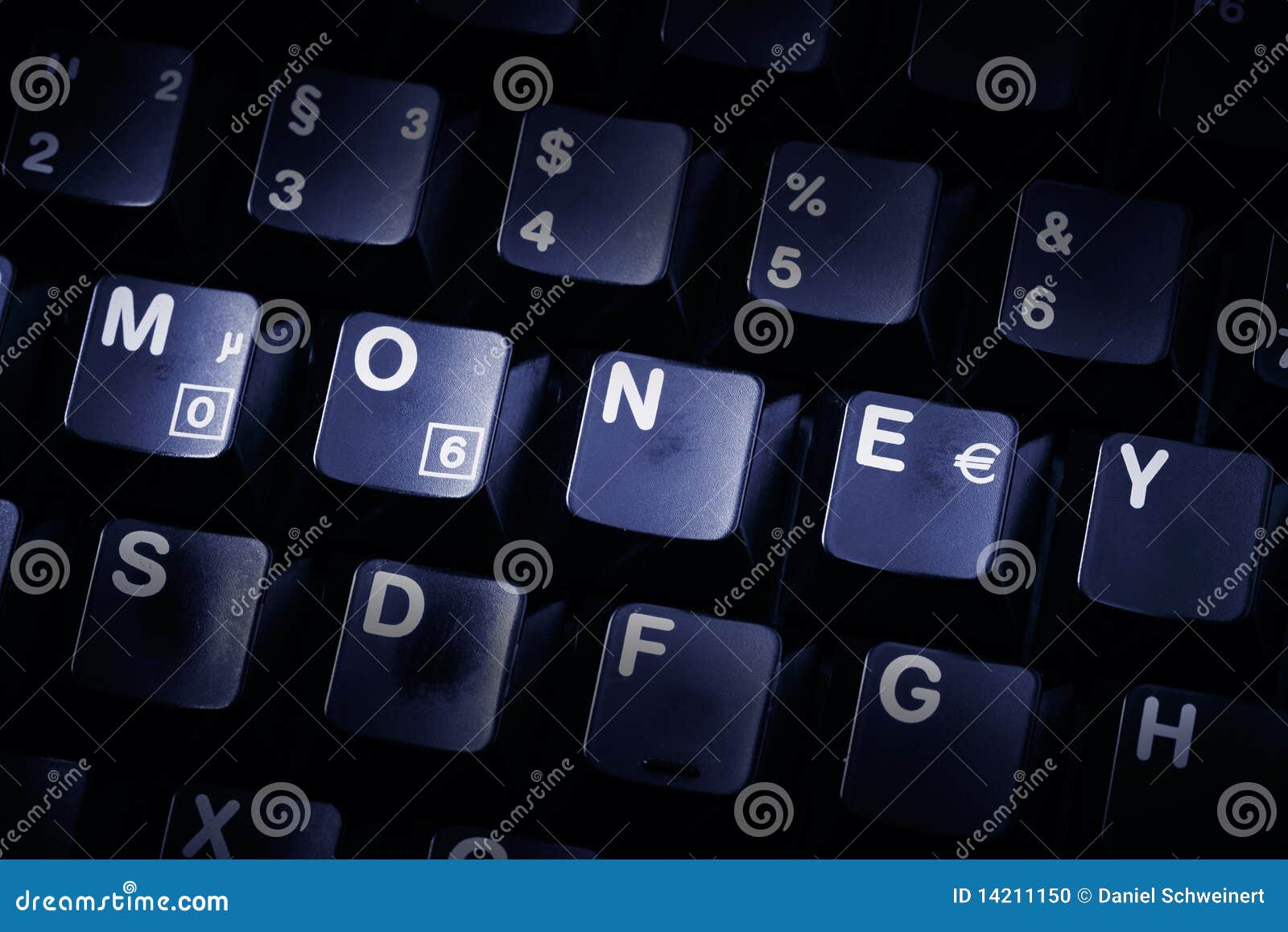 Computer keyboard money stock photo. Image of earnings - 14211150
