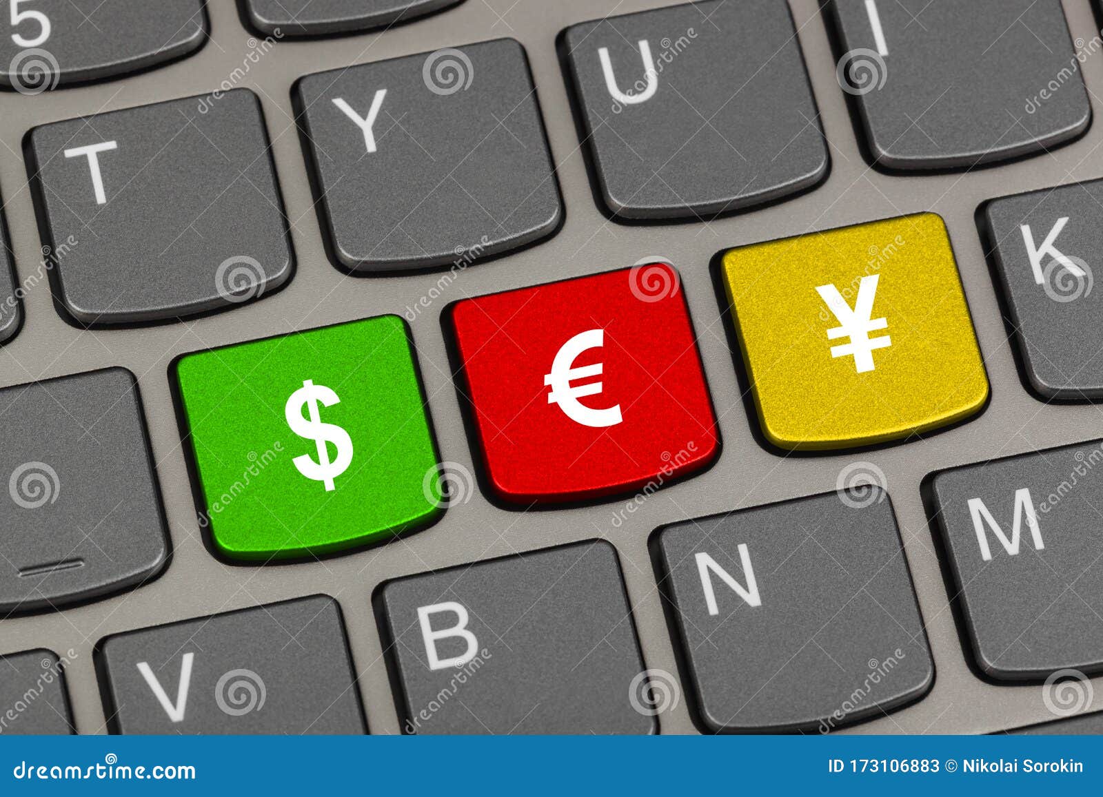 Computer Keyboard with Money Keys Stock Image - Image of button, keypad ...