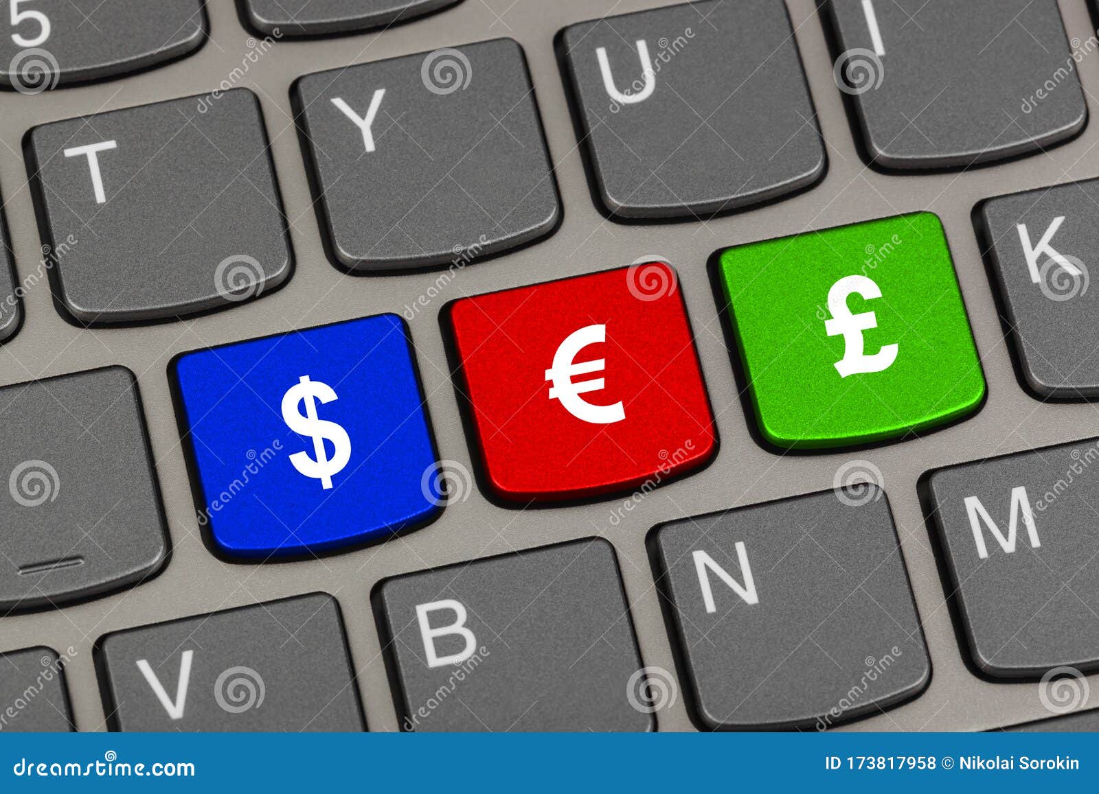 Computer Keyboard with Money Keys Stock Photo - Image of business ...