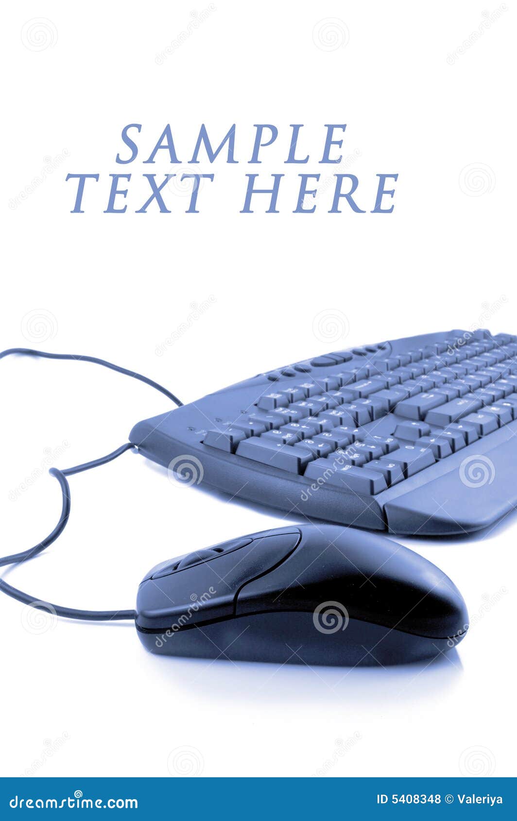 Computer Keyboard and Mouse Stock Photo - Image of desk, occupation ...