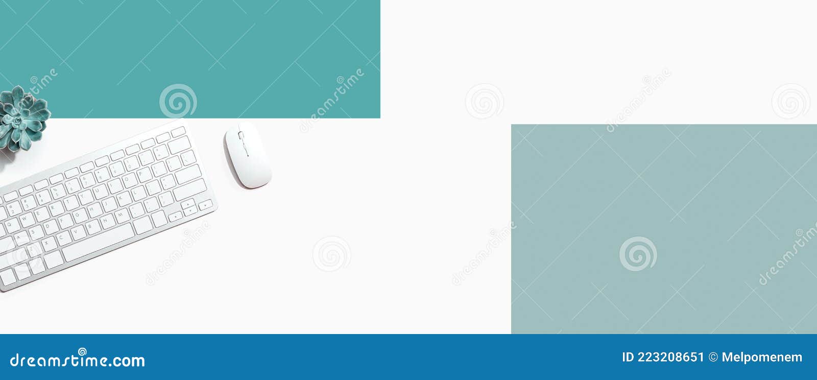 Computer Keyboard and Mouse from Above Stock Image - Image of remote ...