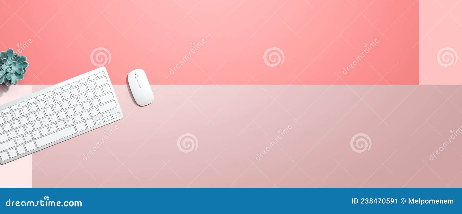 Computer Keyboard and Mouse from Above Stock Image - Image of desk ...