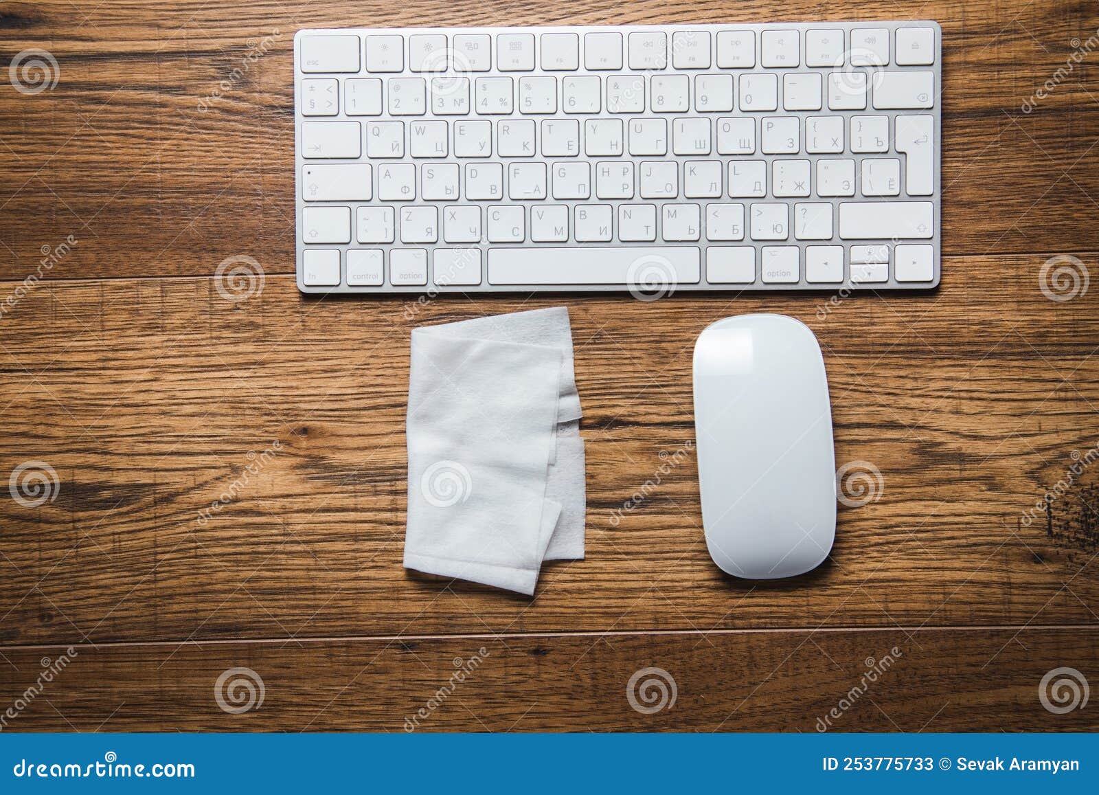 Computer Keyboard with Mouse and Napkin Stock Image - Image of mouse ...