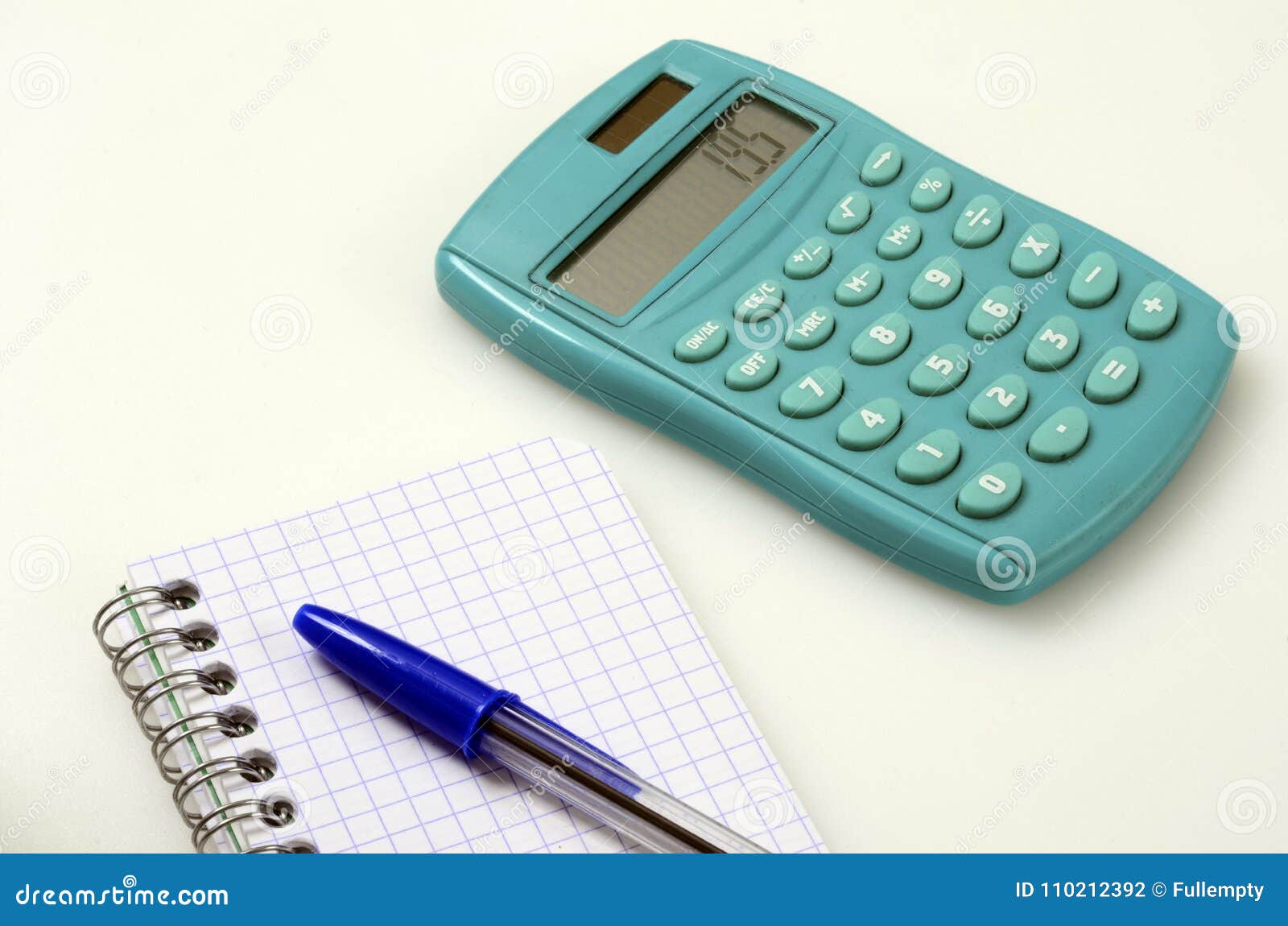 Computer Keyboard, Notebook, and Calculator Stock Photo - Image of ...
