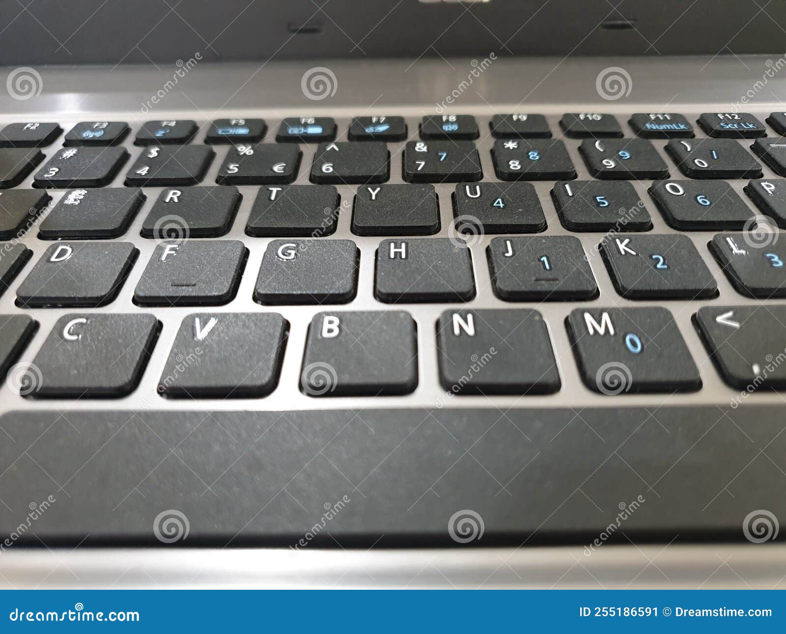 Computer Keyboard that is Outdated and Needs To Be Cleaned Stock Image ...