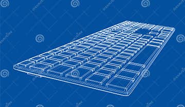 Computer keyboard outline stock vector. Illustration of control - 113275752