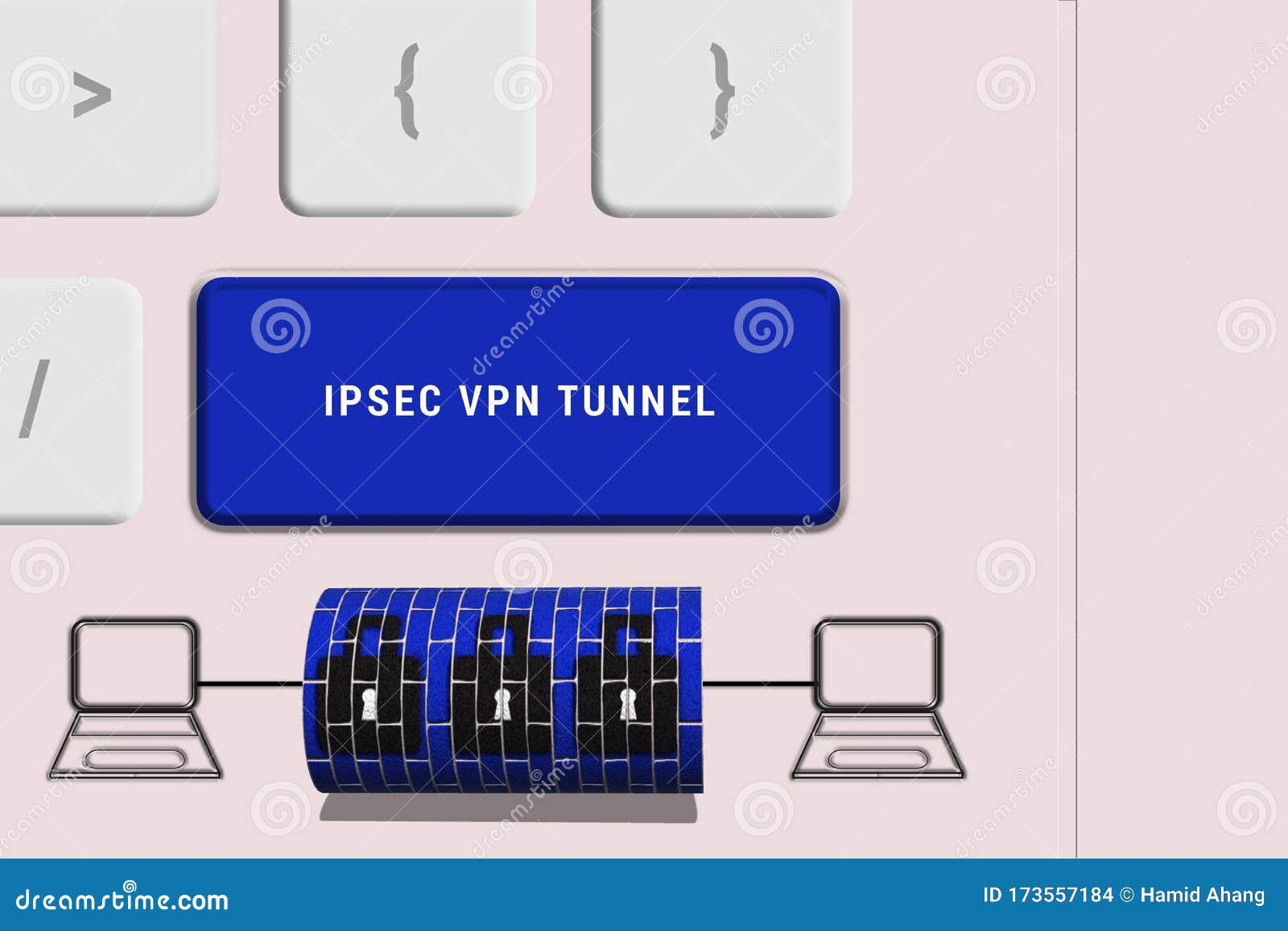 Computer Keyboard Overlay IPSEC VPN Stock Photo - Image of keyboard ...