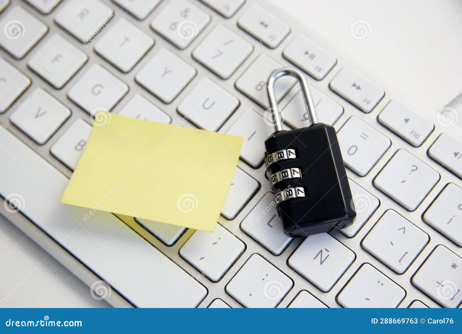 Computer Keyboard with Padlock. Online Security. E Commerce Security ...