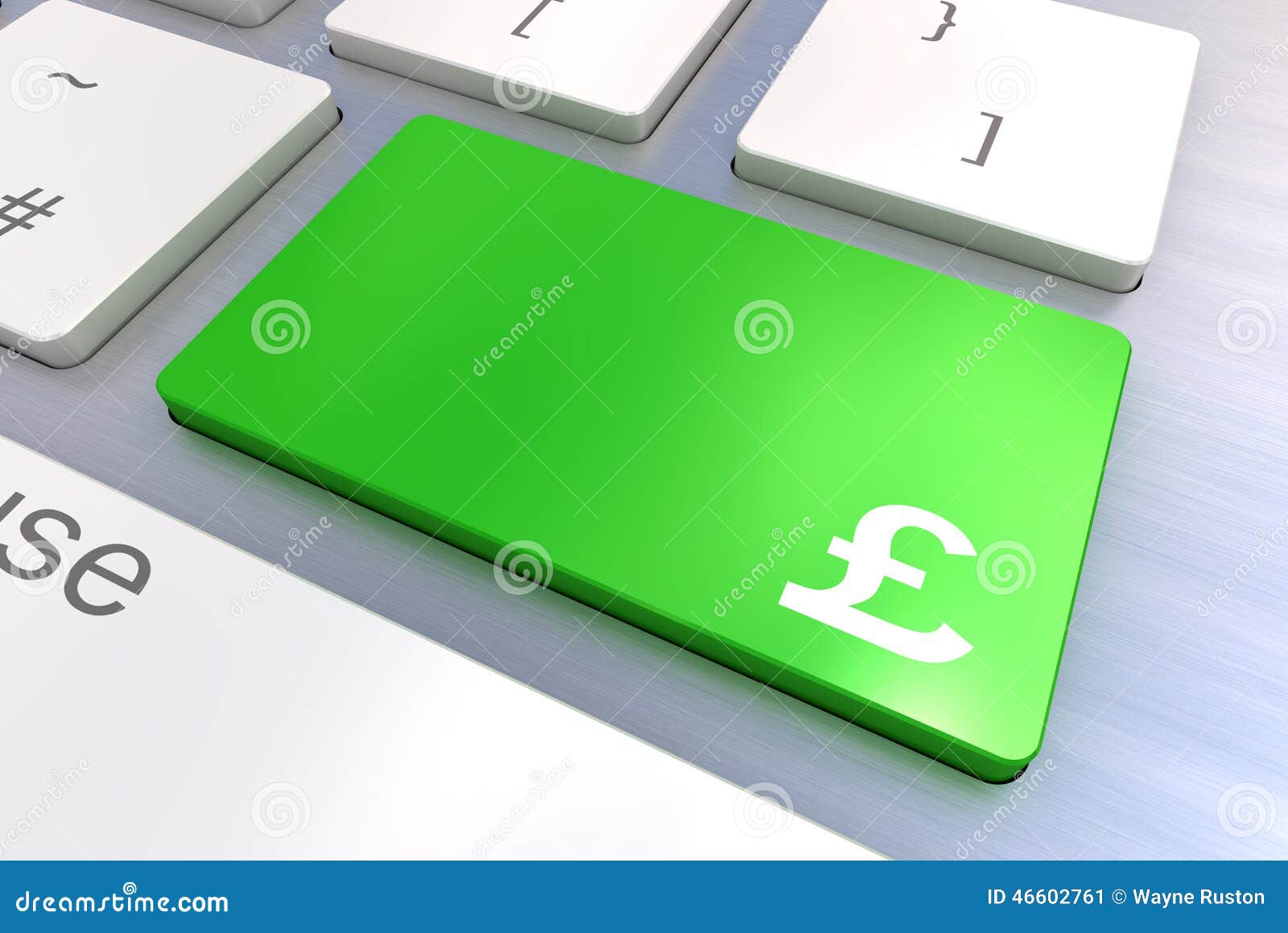 Computer Keyboard with a Pound Button Concept Stock Illustration ...