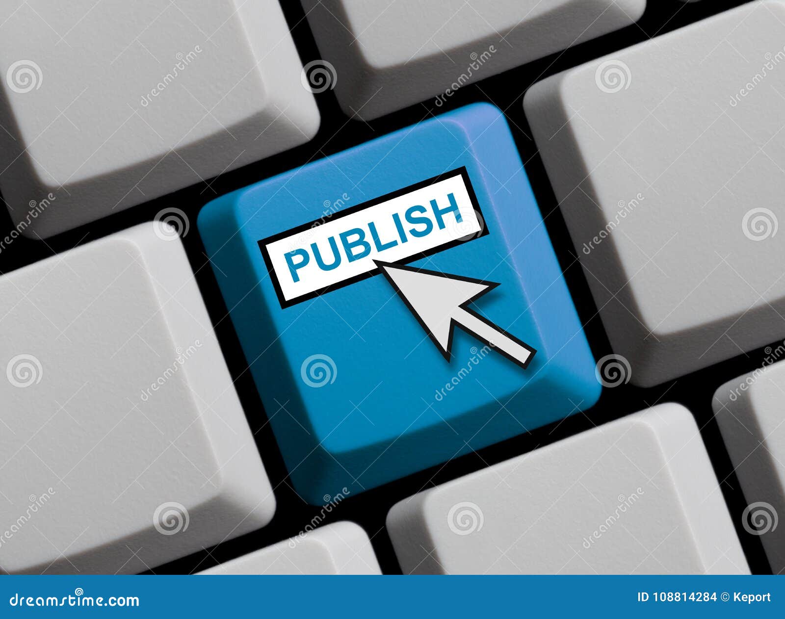 Computer Keyboard: Publish stock photo. Image of print - 108814284