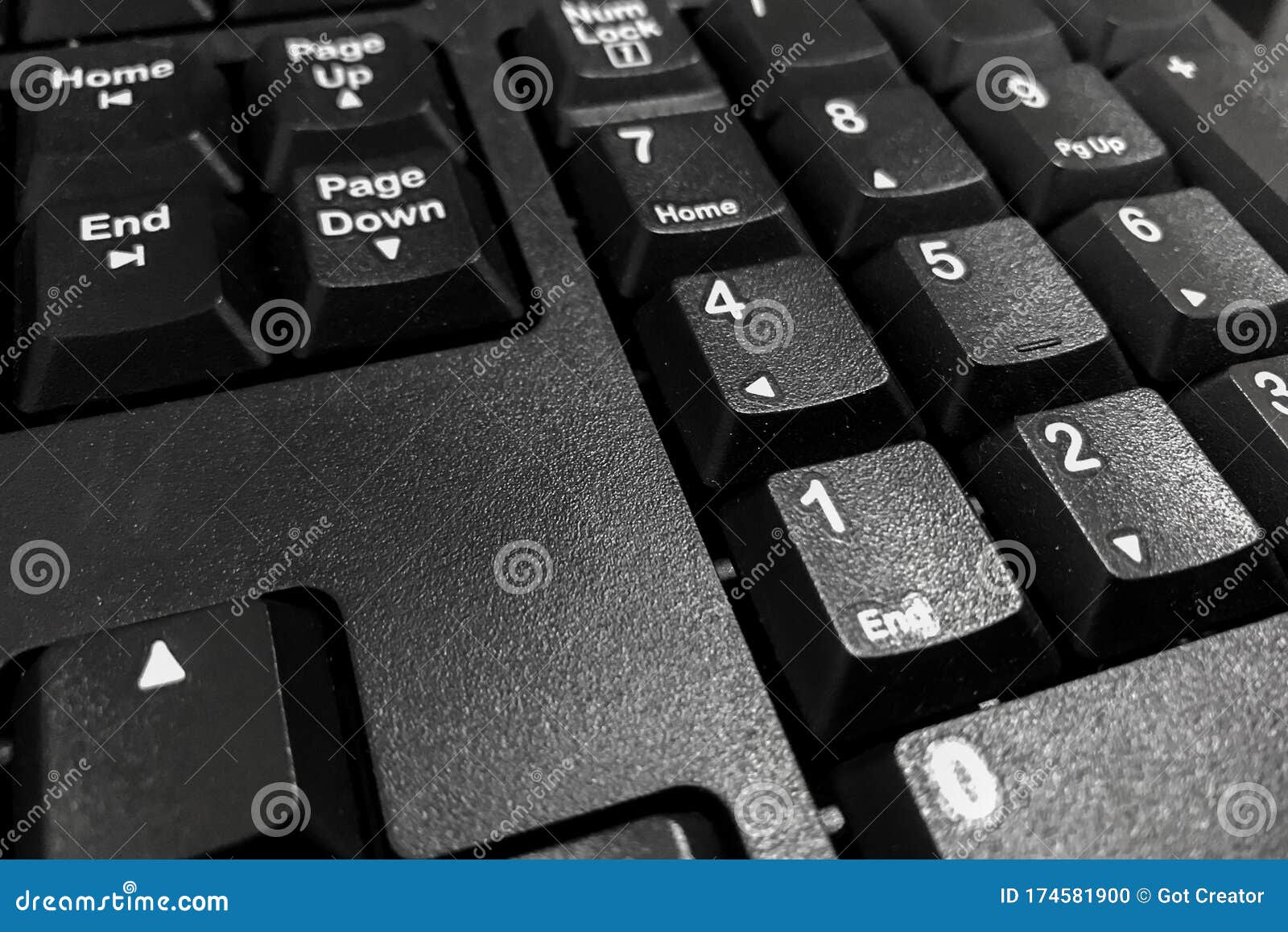 The Computer Keyboard in the Keyboard Represent Work Stock Photo ...