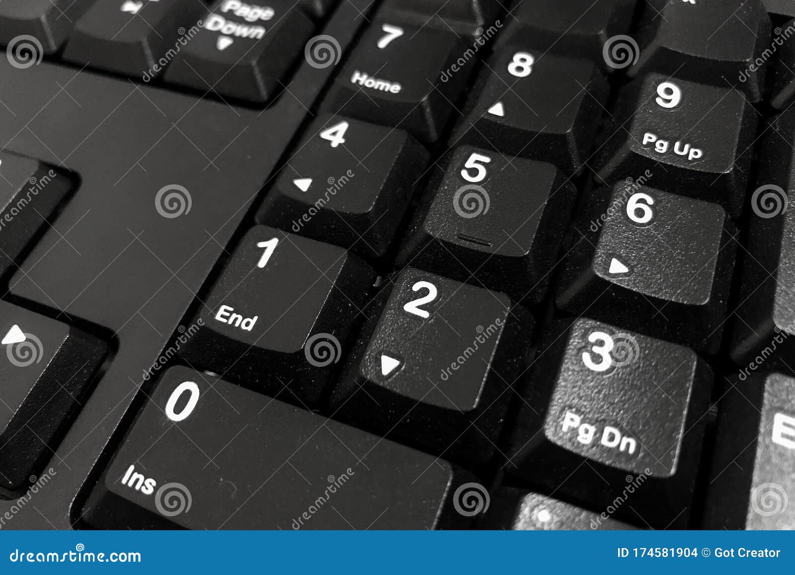 The Computer Keyboard in the Keyboard Represent Work Stock Photo ...