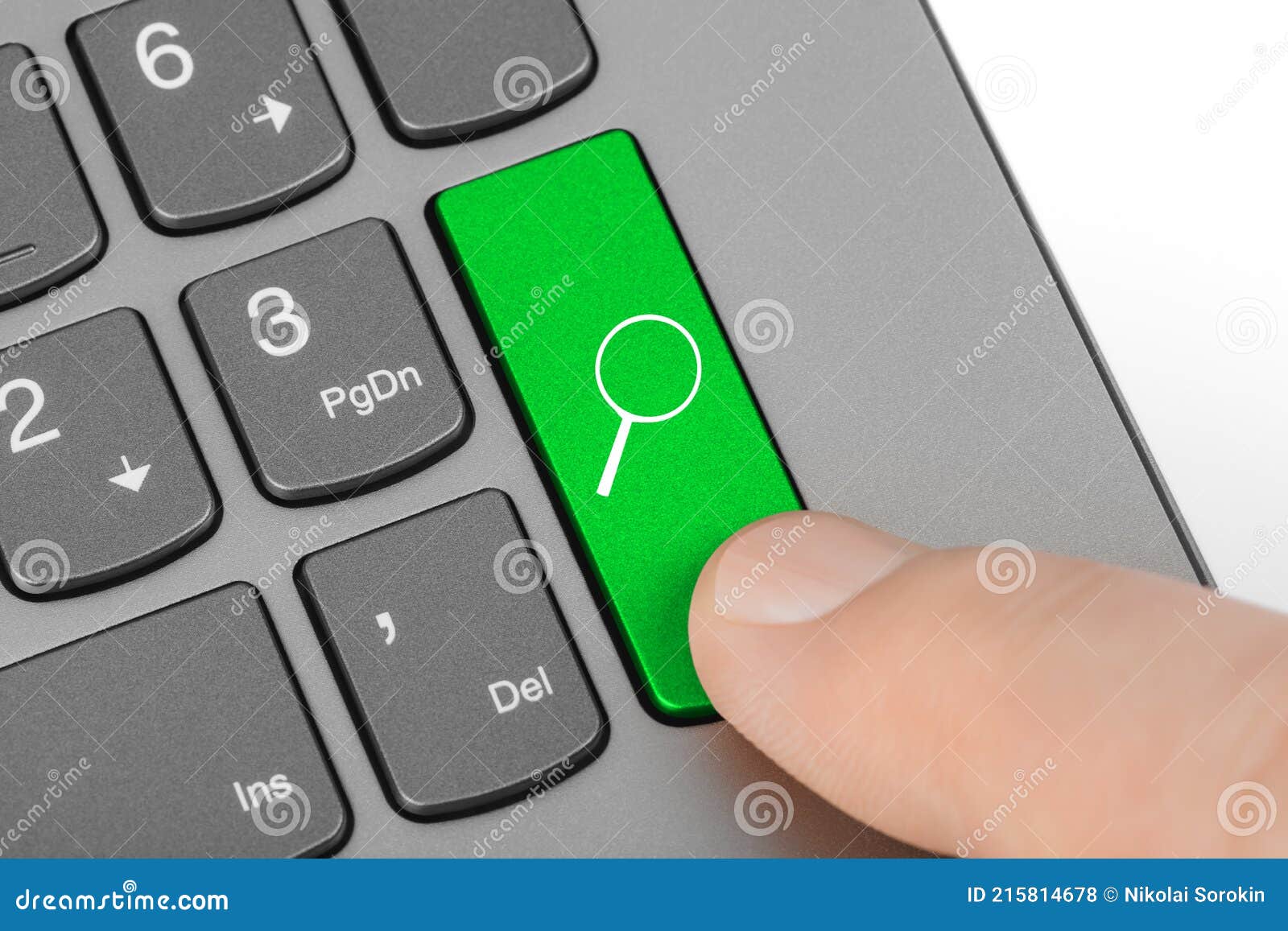 Computer Keyboard with Search Key Stock Photo - Image of business ...