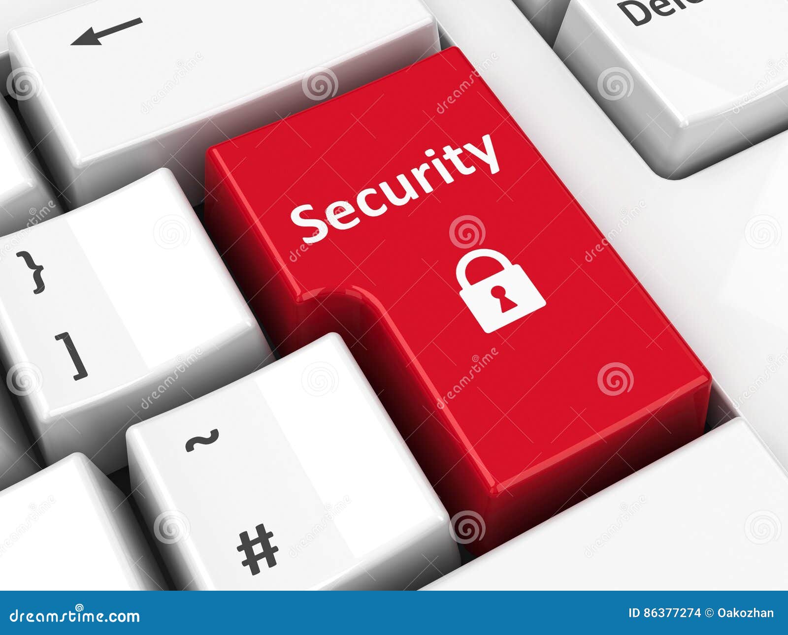 Computer keyboard security stock illustration. Illustration of ...