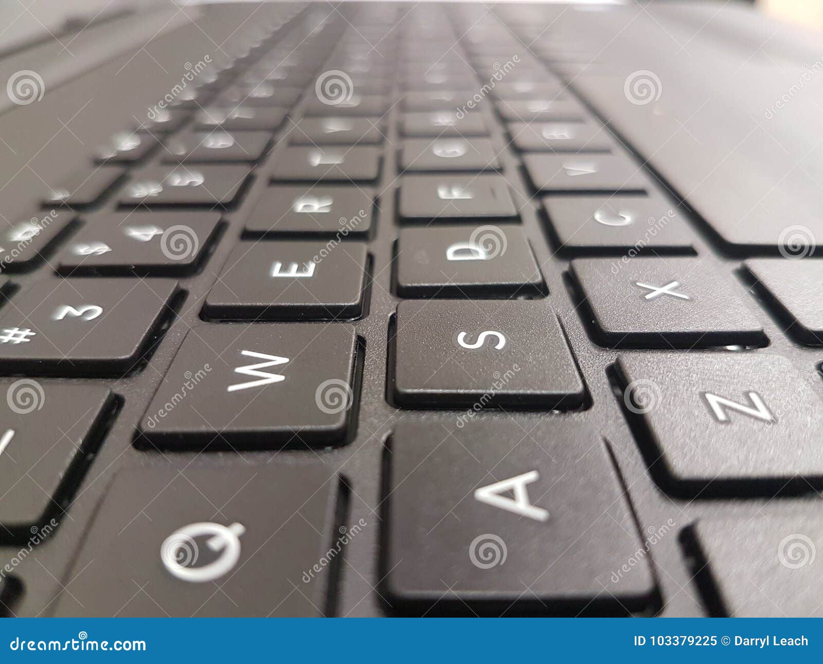 Computer Keyboard with Selective Focus Stock Image - Image of blur ...
