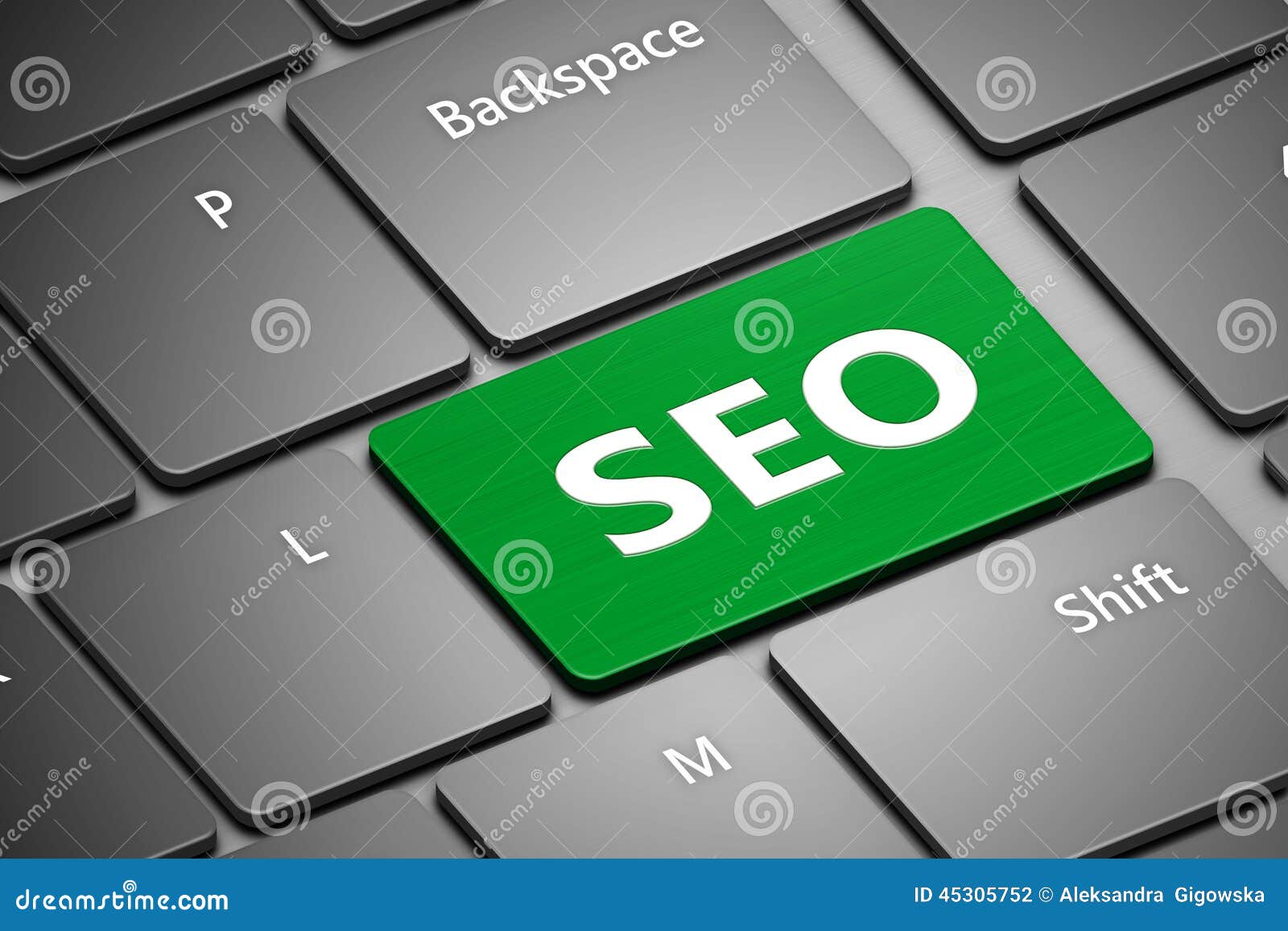 Computer Keyboard with Seo Button Stock Illustration - Illustration of ...