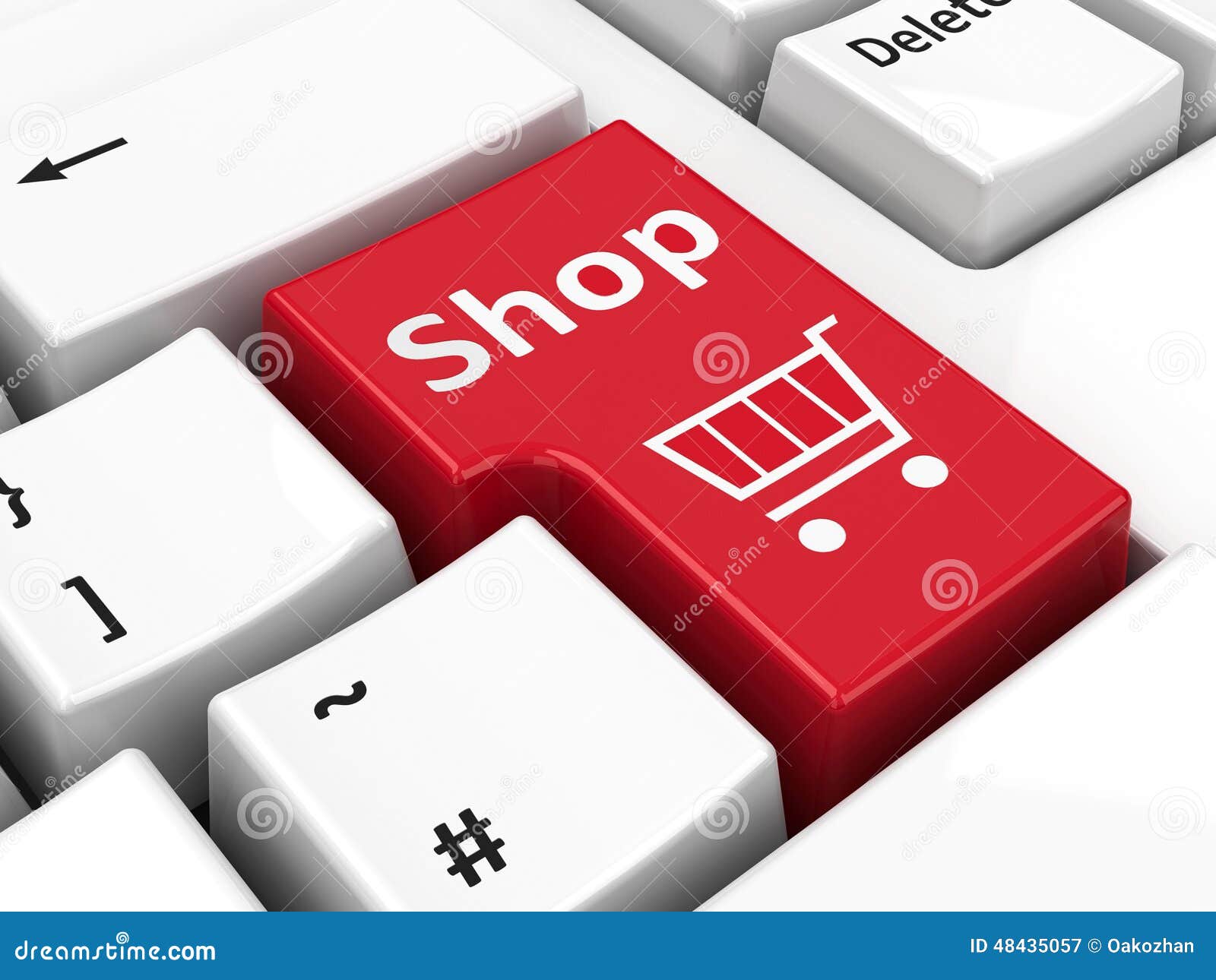 Computer keyboard shop stock illustration. Illustration of background ...