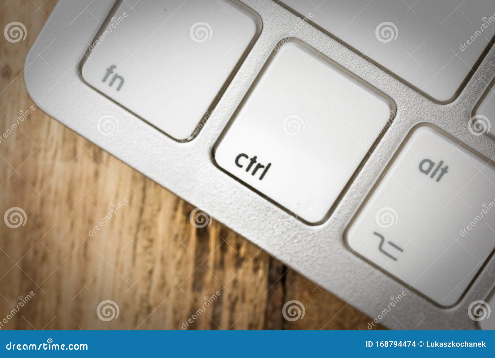 Computer Keyboard - Silver Keyboard of a Laptop with Button CTRL ...