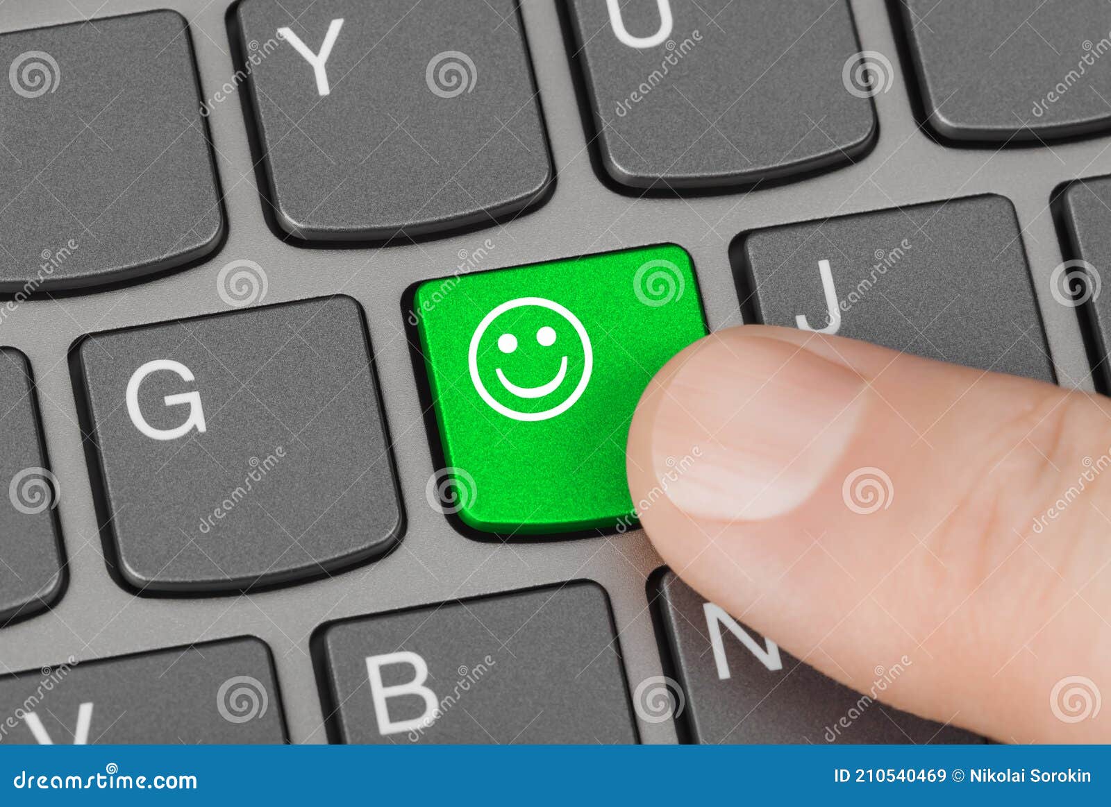 Computer Keyboard with Smile Key Stock Image - Image of dissatisfaction ...