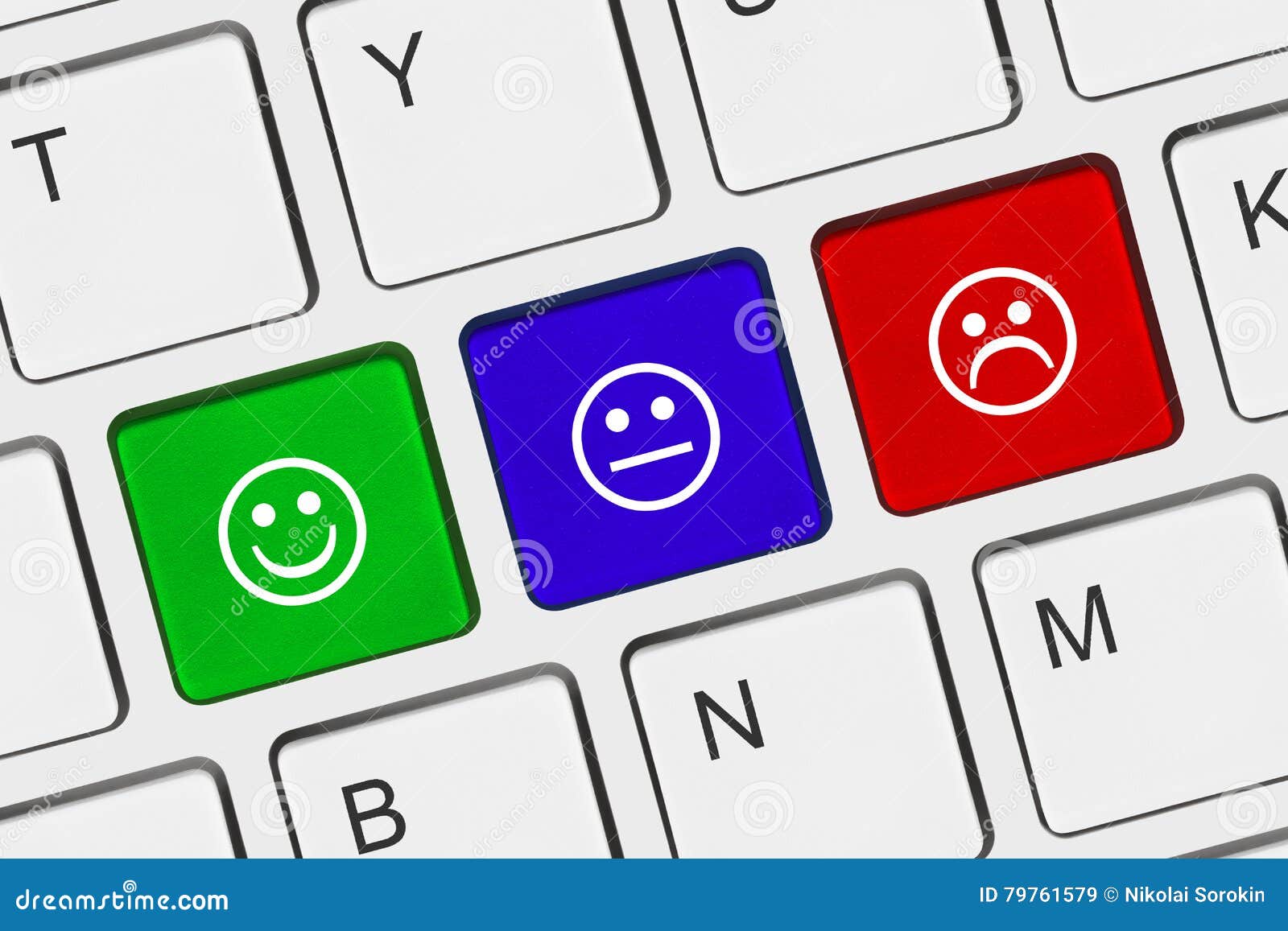 Computer Keyboard with Smile Keys Stock Image - Image of face, button ...