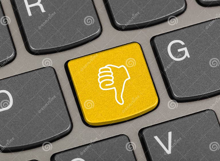 Computer Keyboard with Thumb Key Stock Photo - Image of contract ...