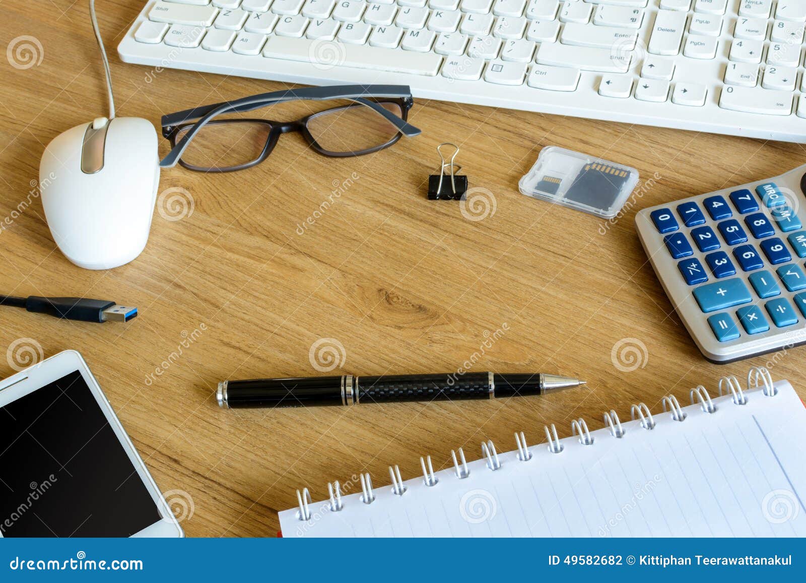 Computer Keyboard and Tools Stock Photo - Image of memory, clip: 49582682