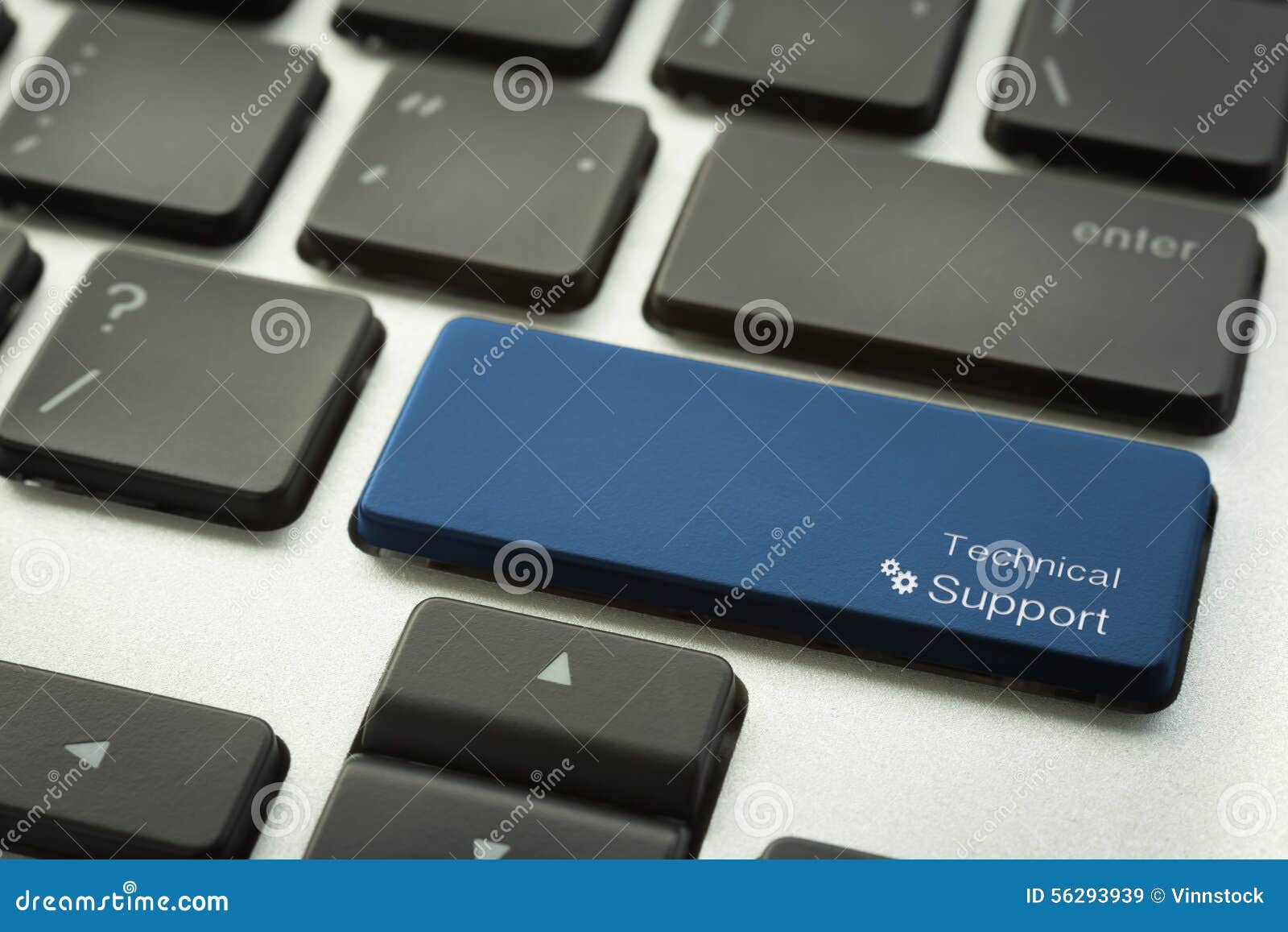 Computer Keyboard with Typographic TECHNICAL SUPPORT Button Stock Image ...