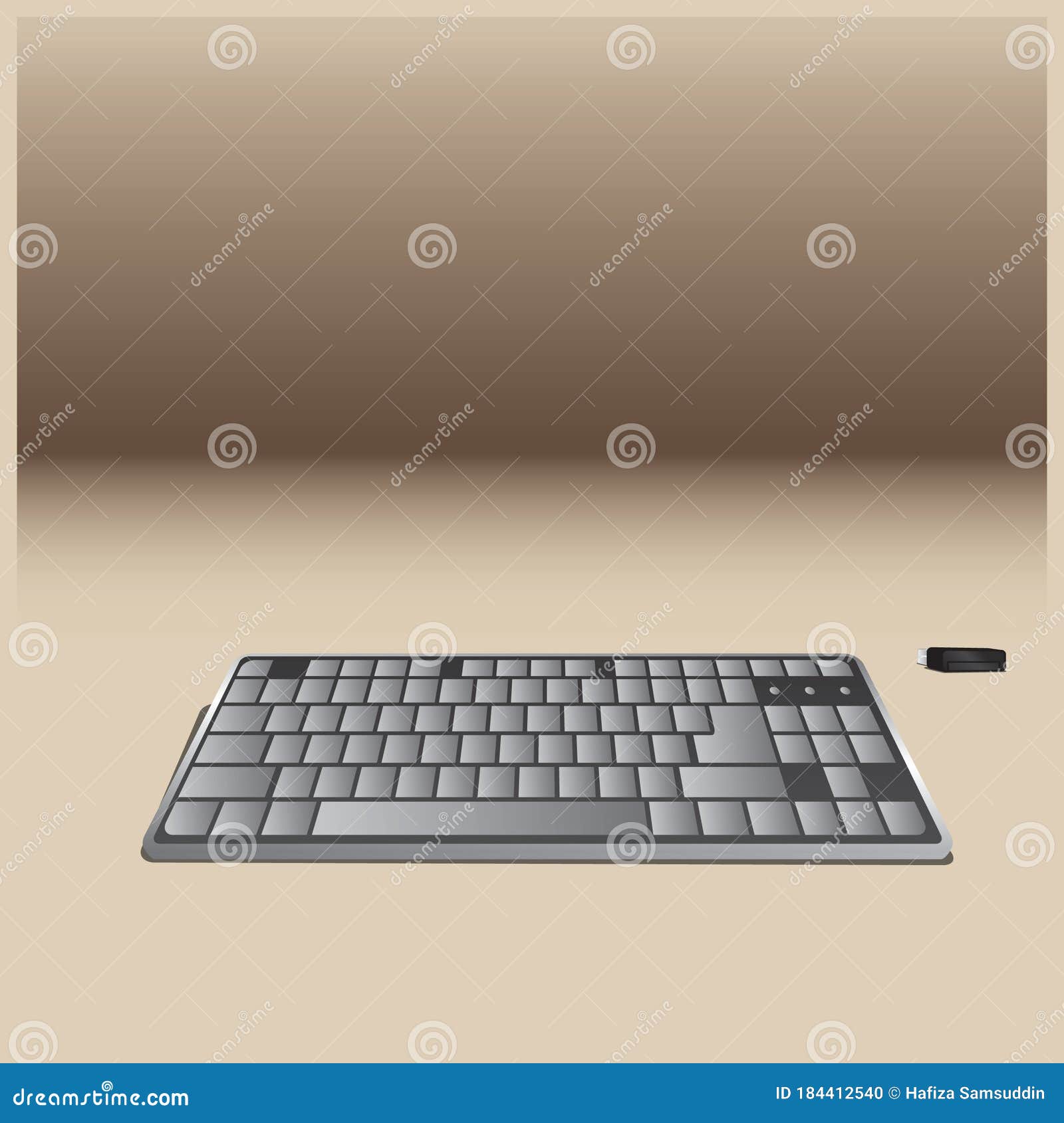 Computer Keyboard. Vector Illustration Decorative Background Design ...
