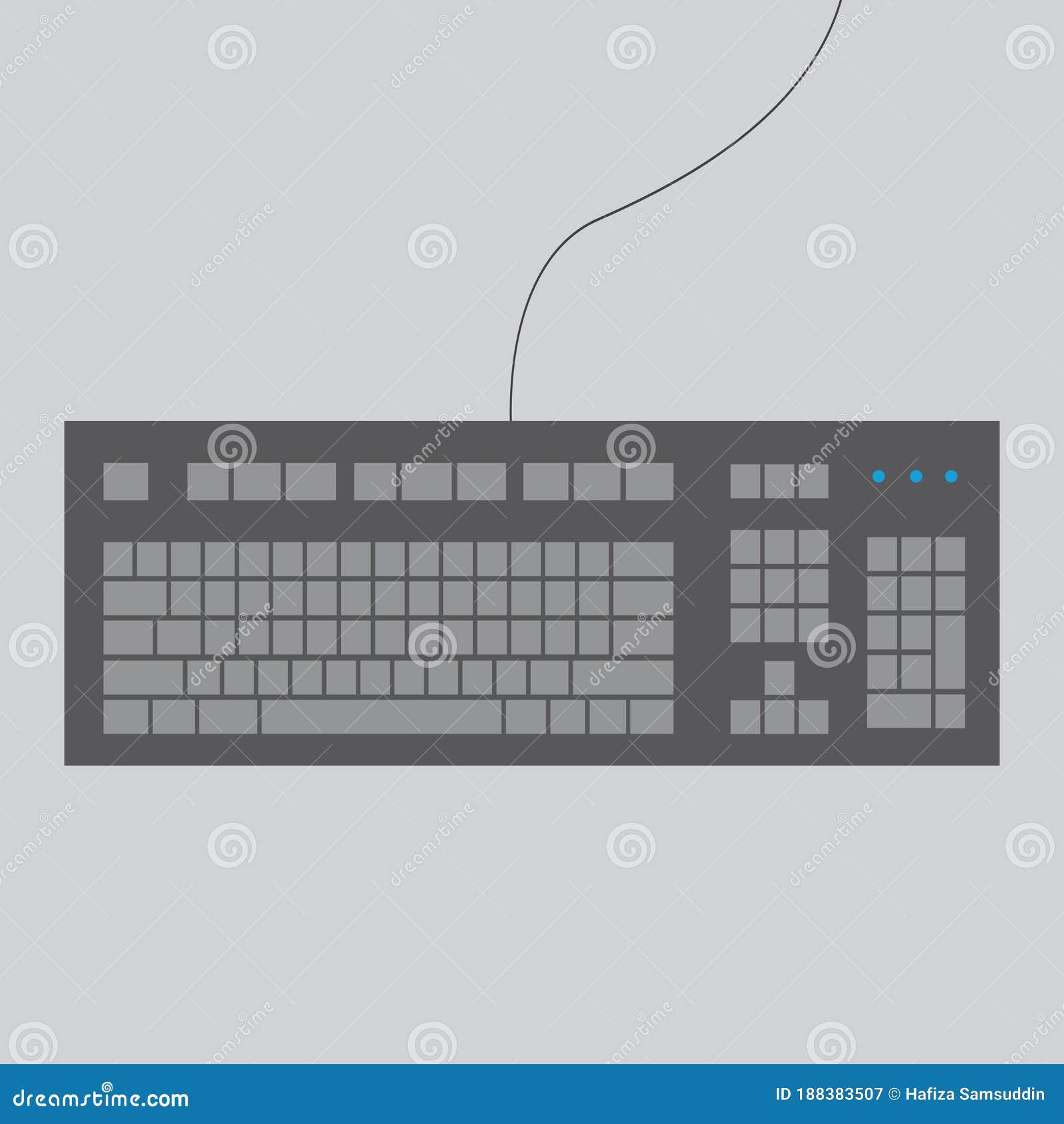 Computer Keyboard. Vector Illustration Decorative Design Stock Vector ...
