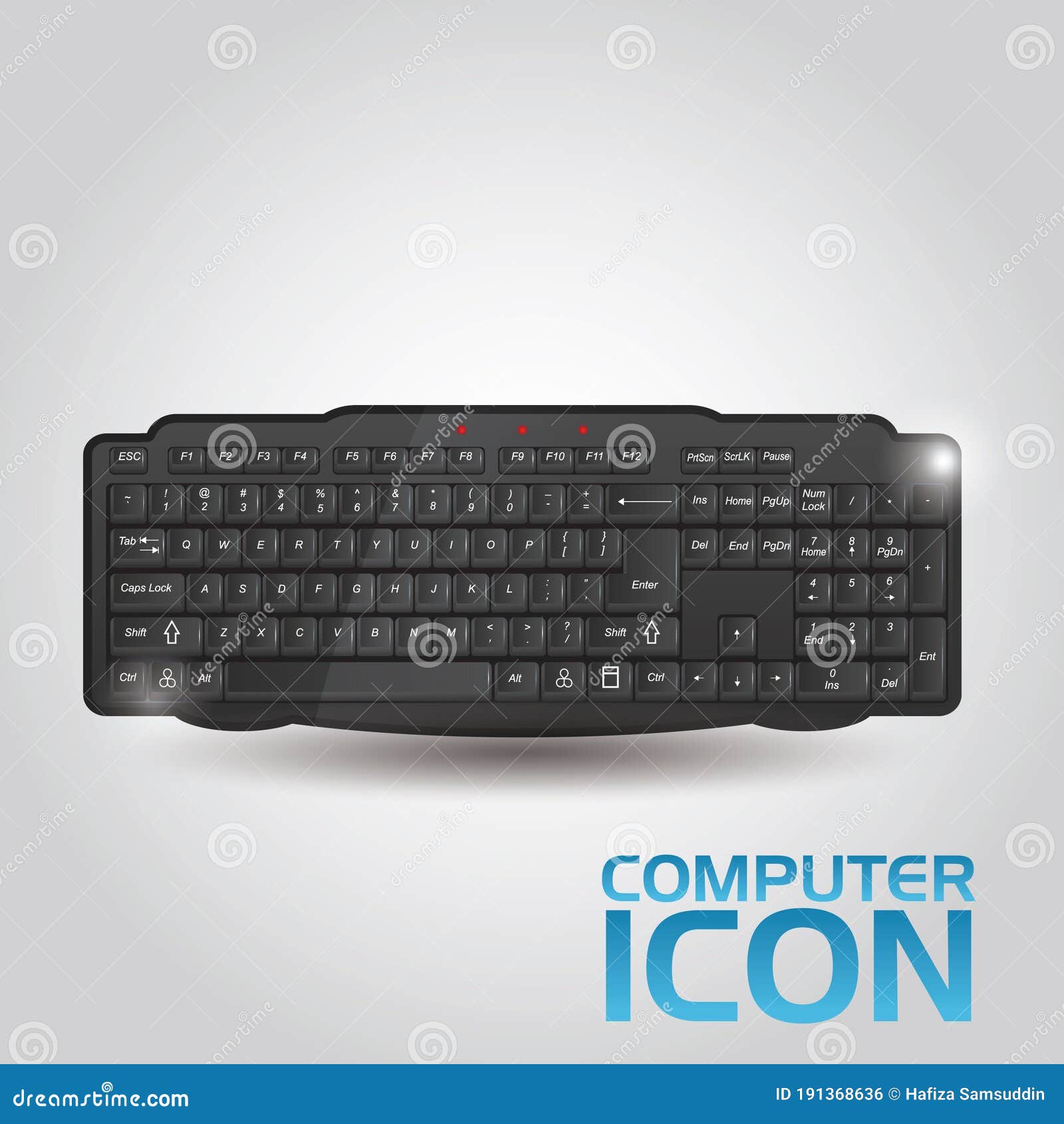 Computer Keyboard. Vector Illustration Decorative Design Stock Vector ...