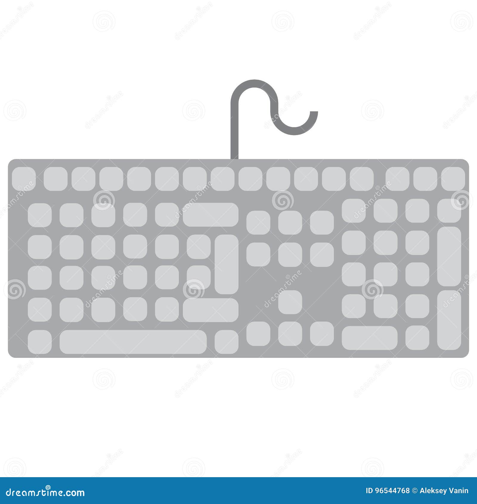 Computer Keyboard Vector Illustration Stock Vector - Illustration of ...