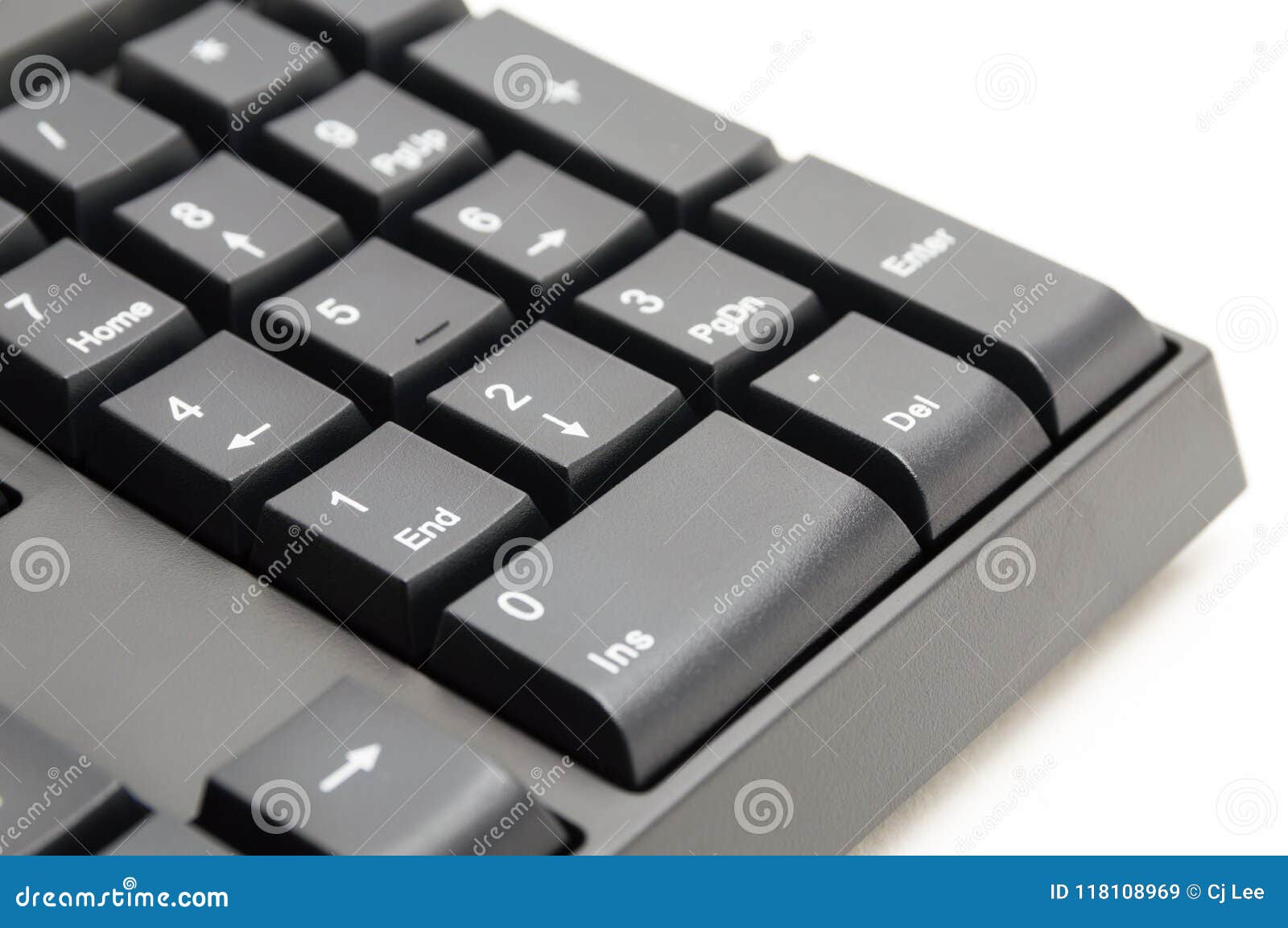 Computer Keyboard on White Background Stock Image - Image of business ...